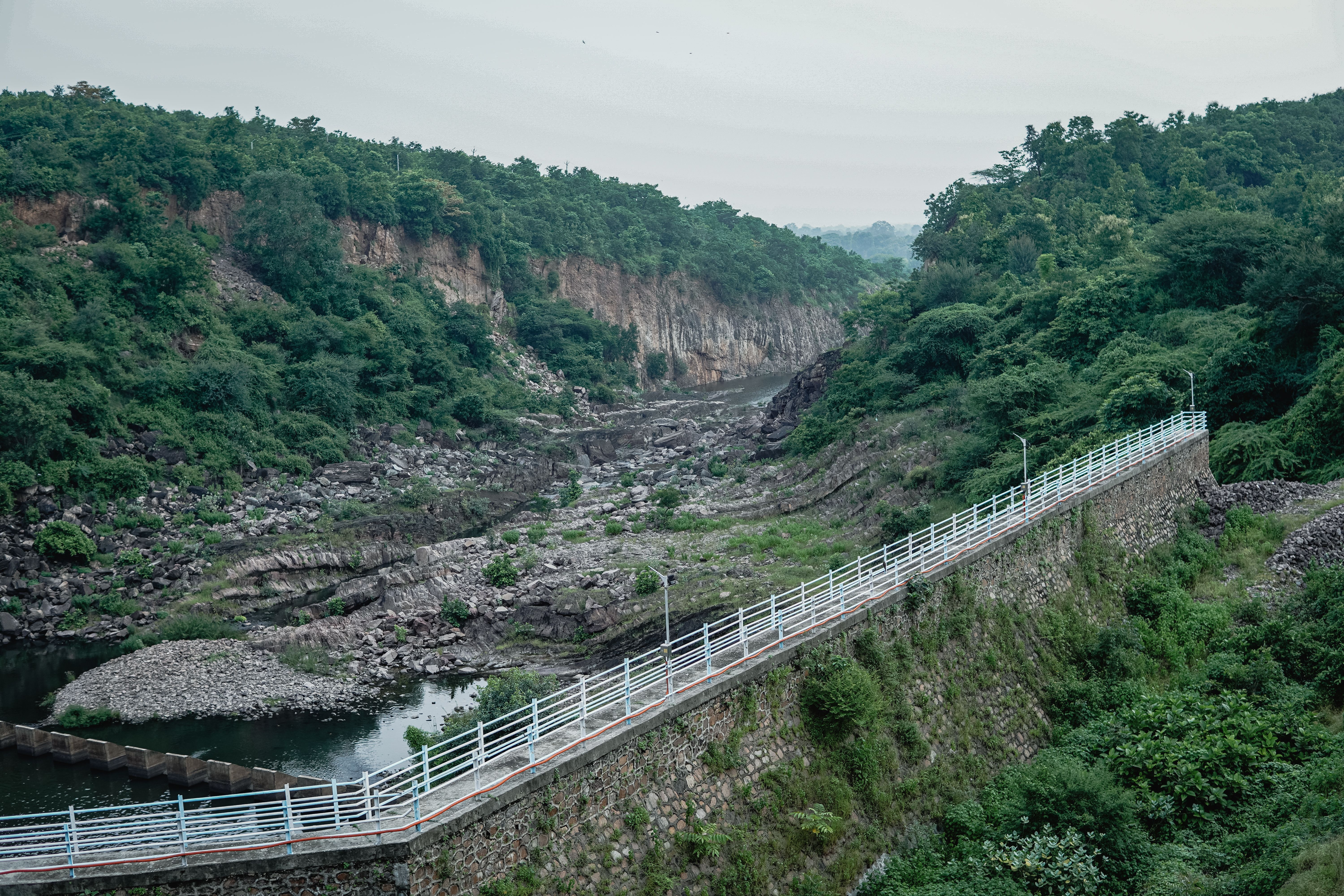 Scenic River Gorge with Lush Greenery in India · Free Stock Photo