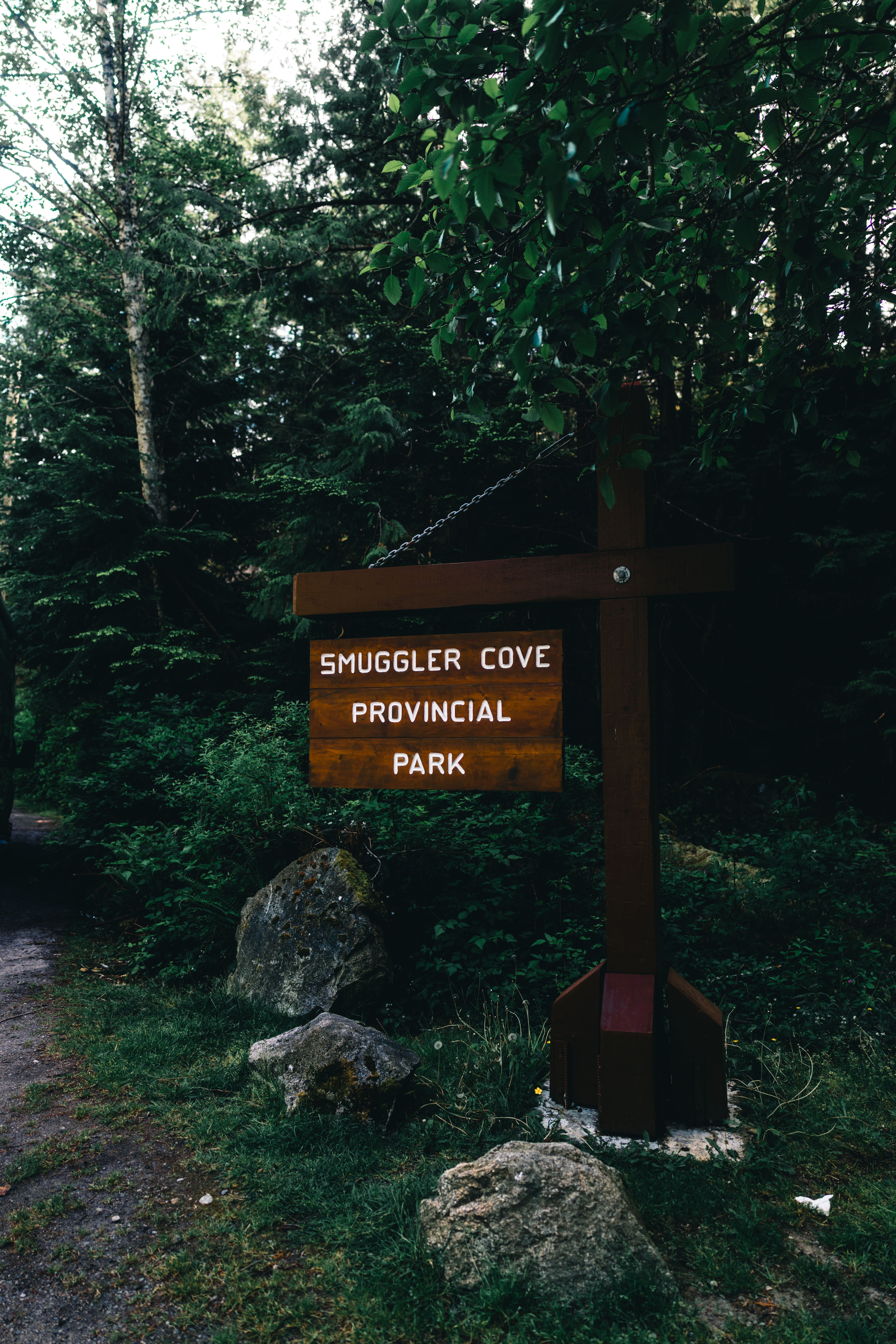 Explore Smuggler Cove Provincial Park Sign · Free Stock Photo