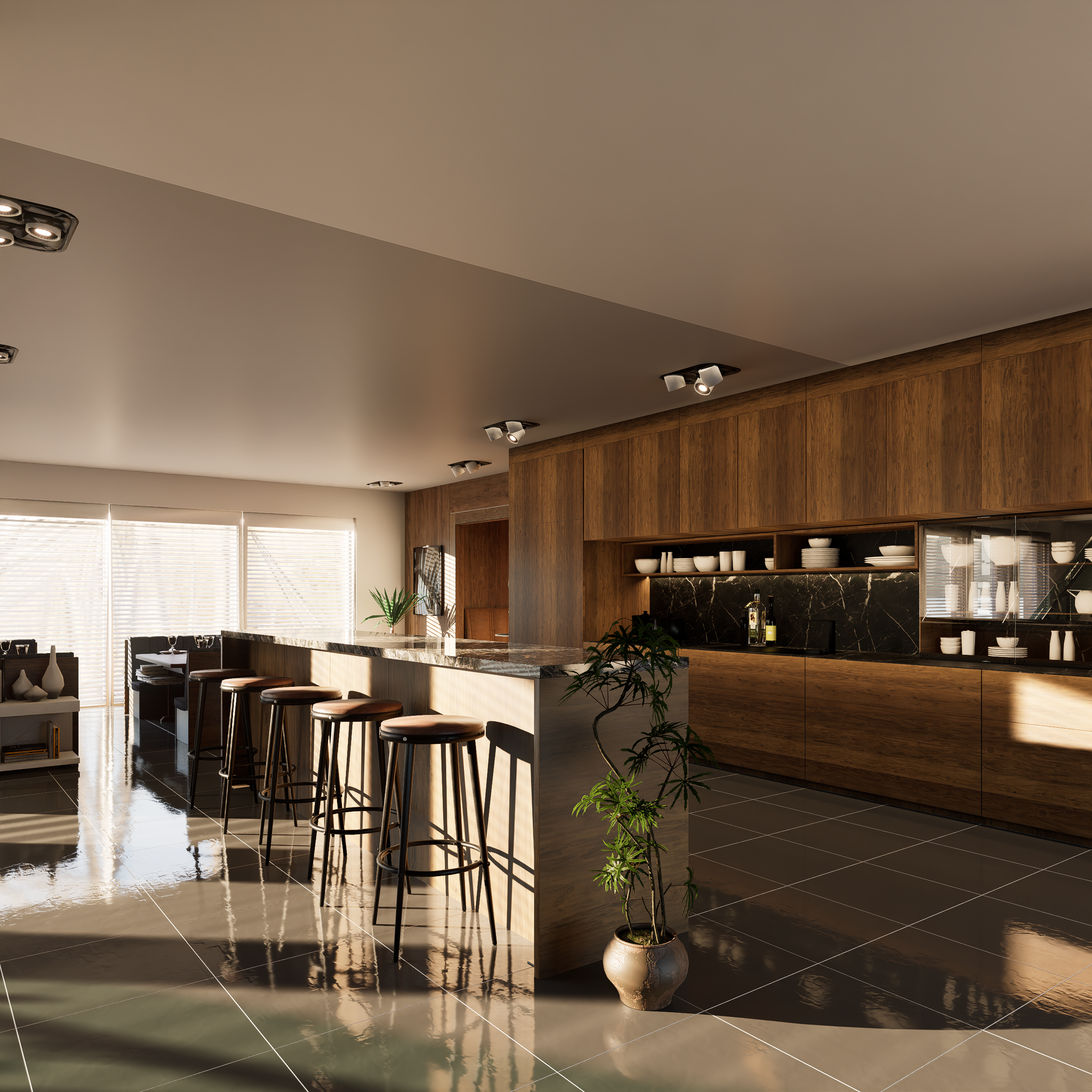 Contemporary Minimalist Kitchen Interior Design · Free Stock Photo