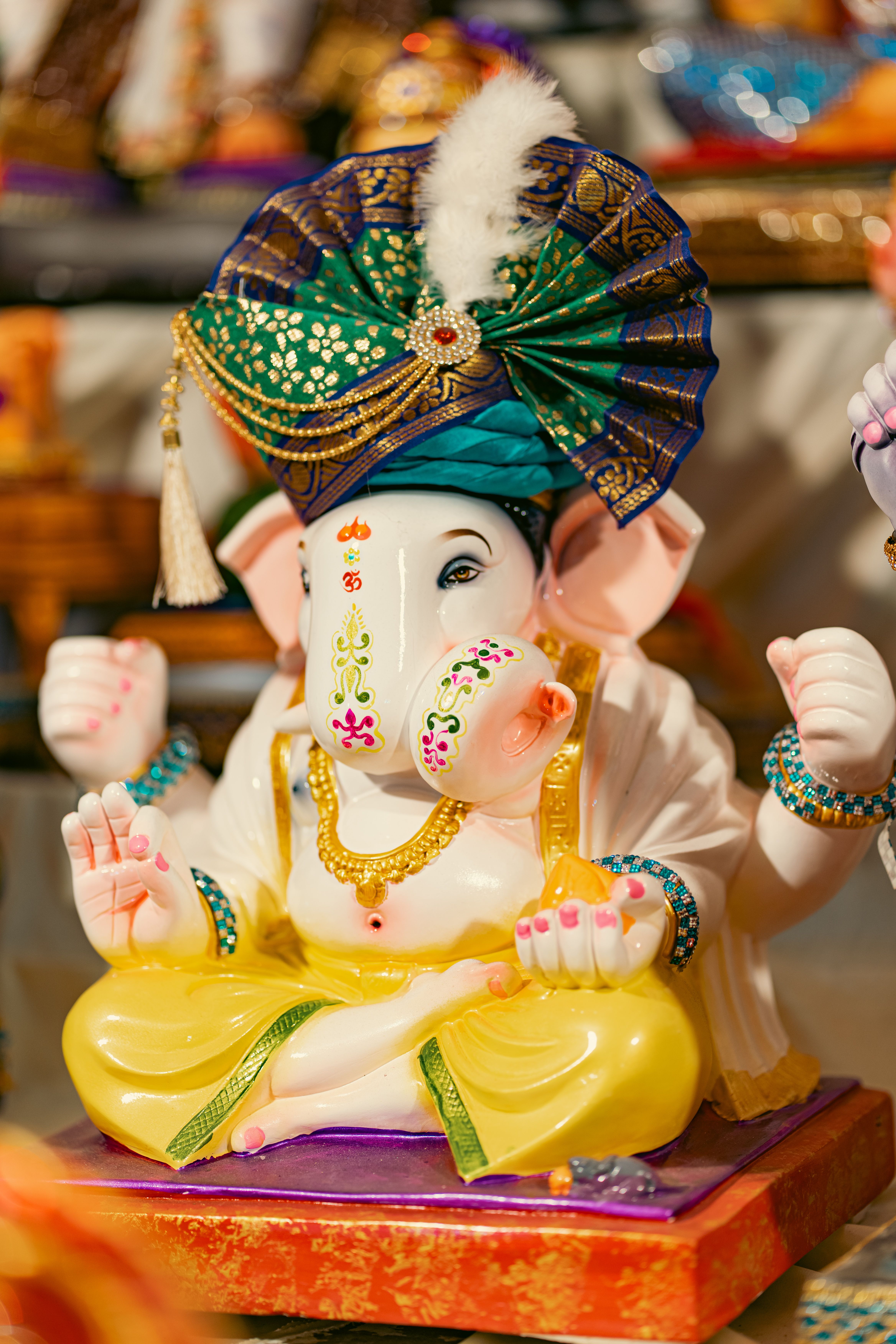 Colorful Ganesha Statue with Intricate Details · Free Stock Photo