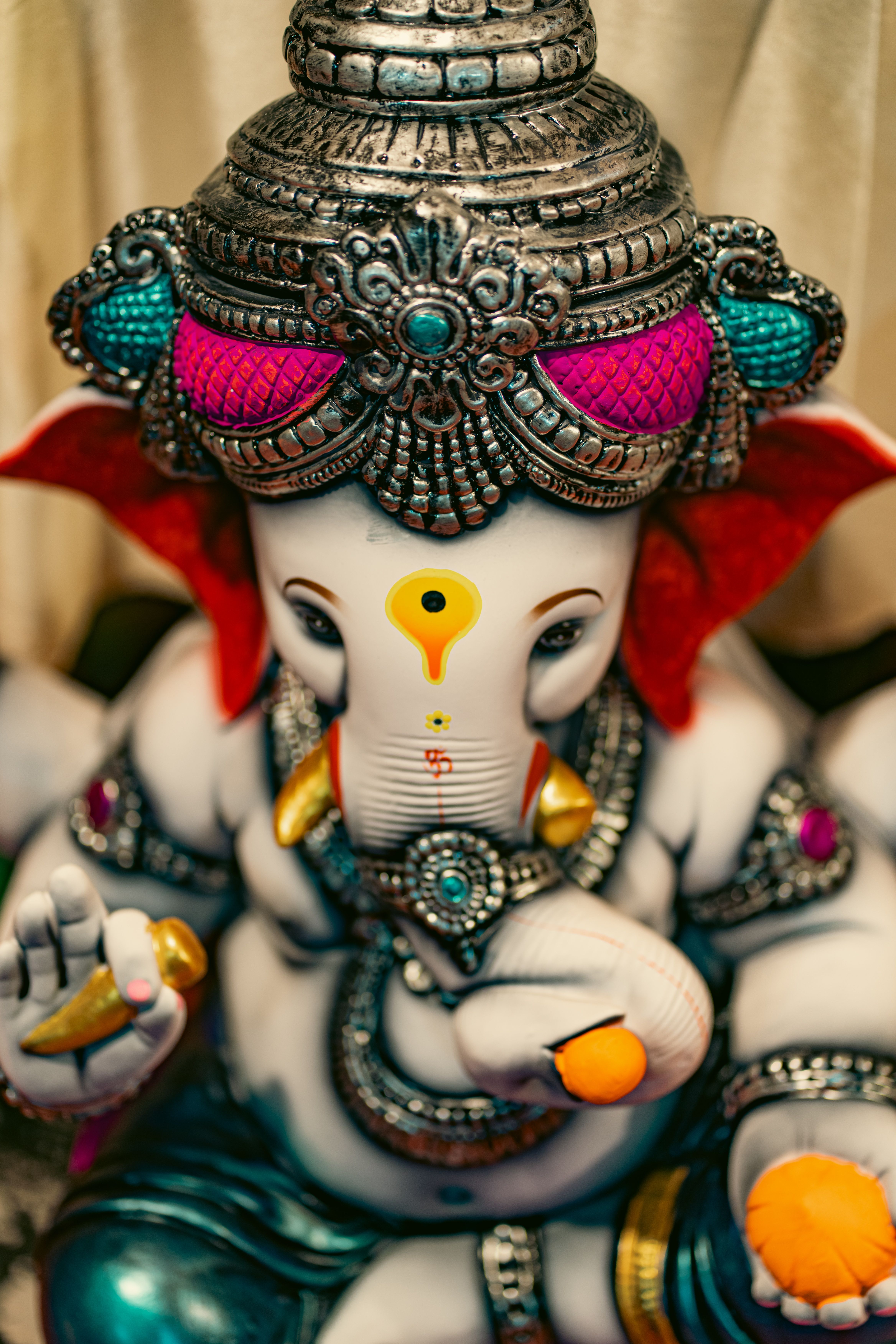 Colorful Ganesh Idol with Intricate Details · Free Stock Photo