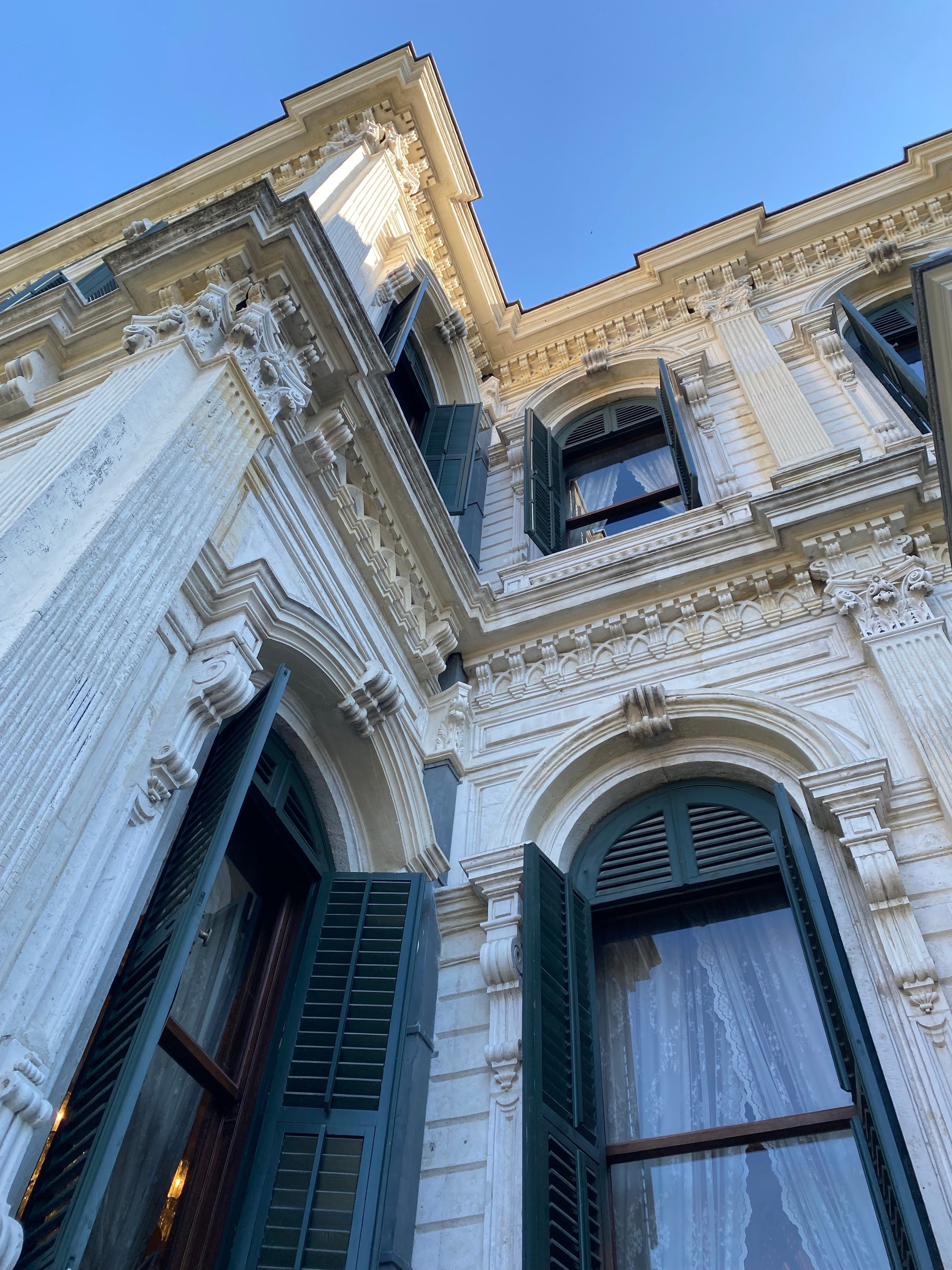 Elegant Neoclassical Architecture with Open Windows · Free Stock Photo