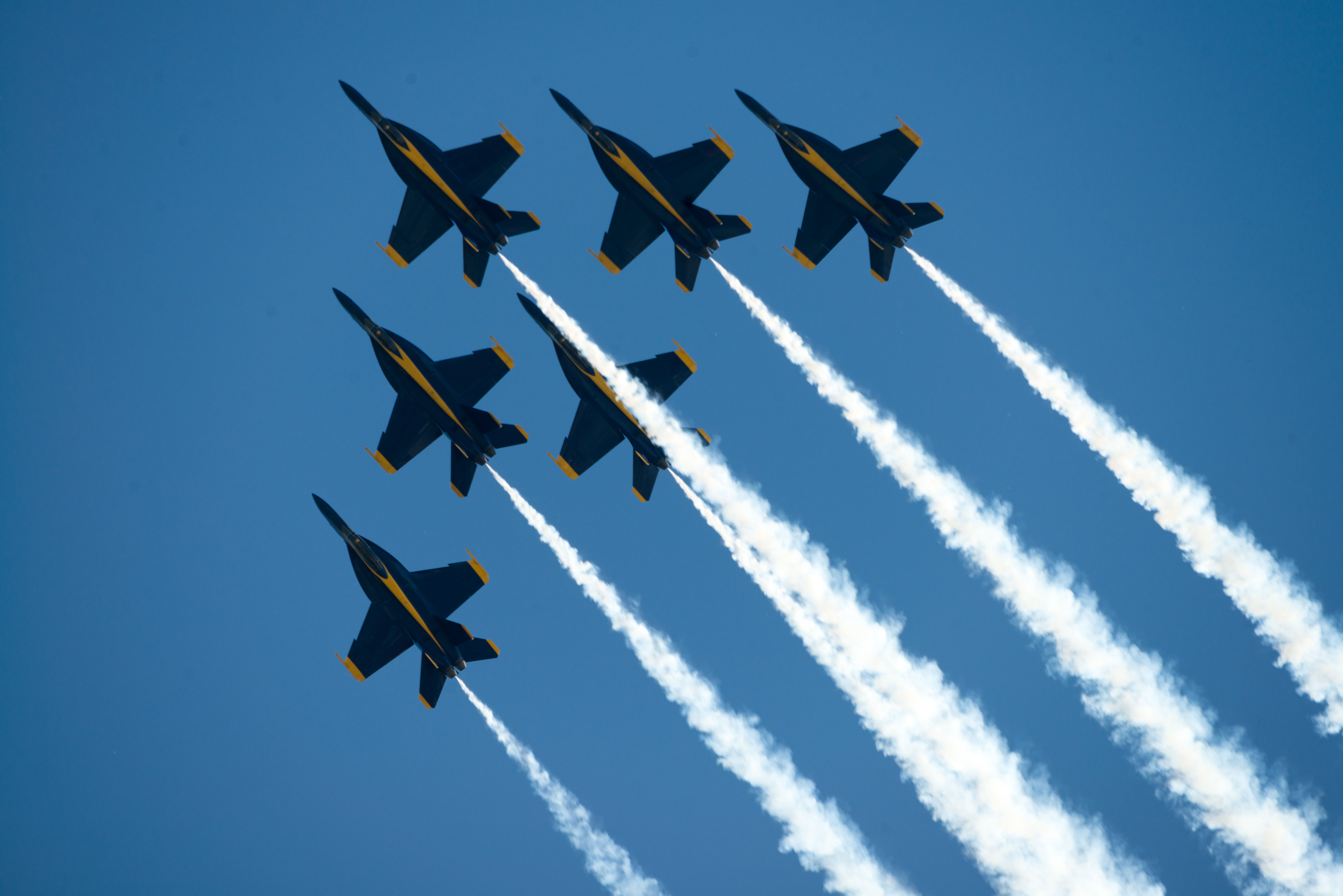 Blue Angels Aerobatics Team in Formation · Free Stock Photo