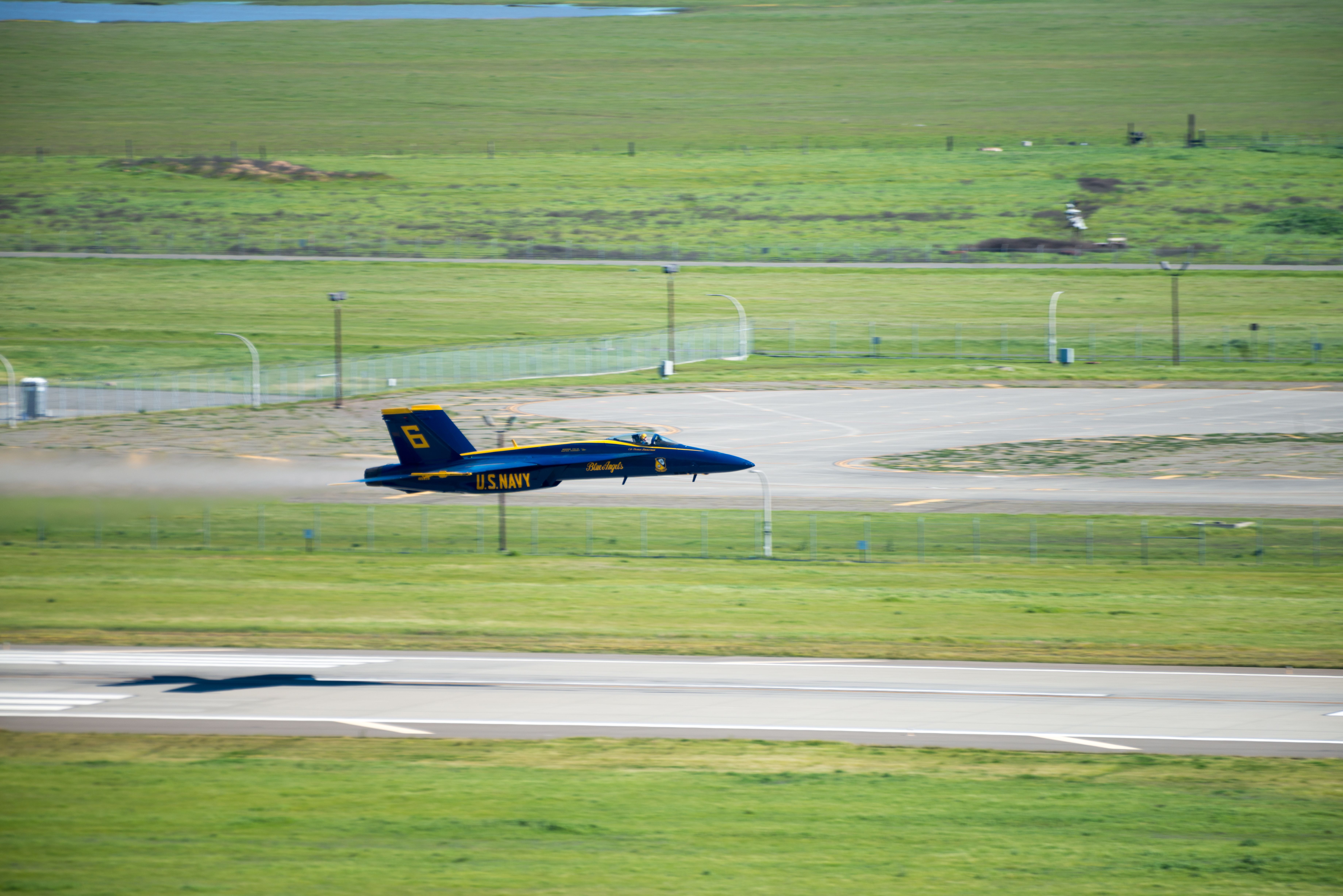US Navy Blue Angels Jet in Flight at Airshow · Free Stock Photo