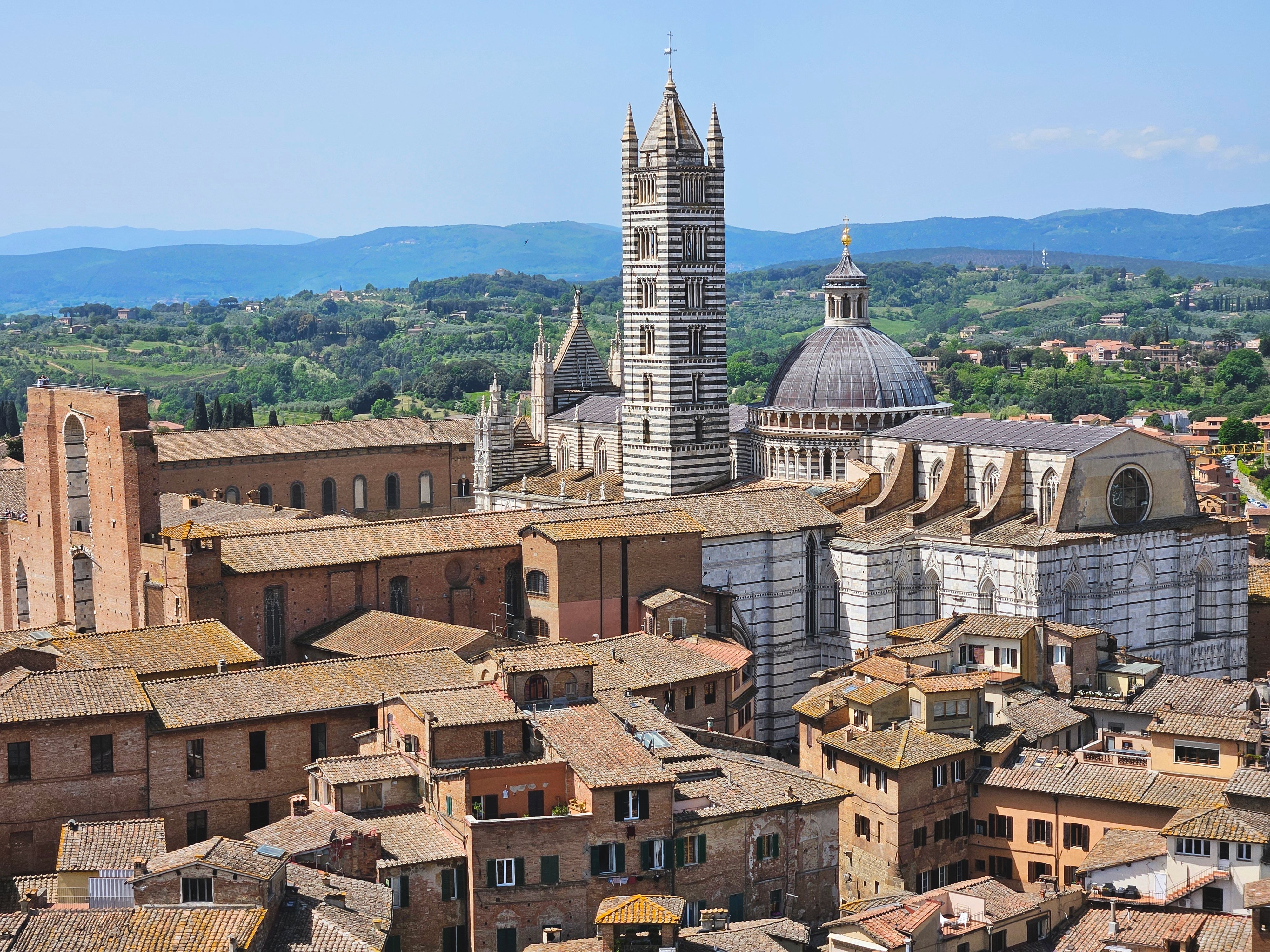 Aerial View of Siena Cathedral in Tuscany, Italy · Free Stock Photo