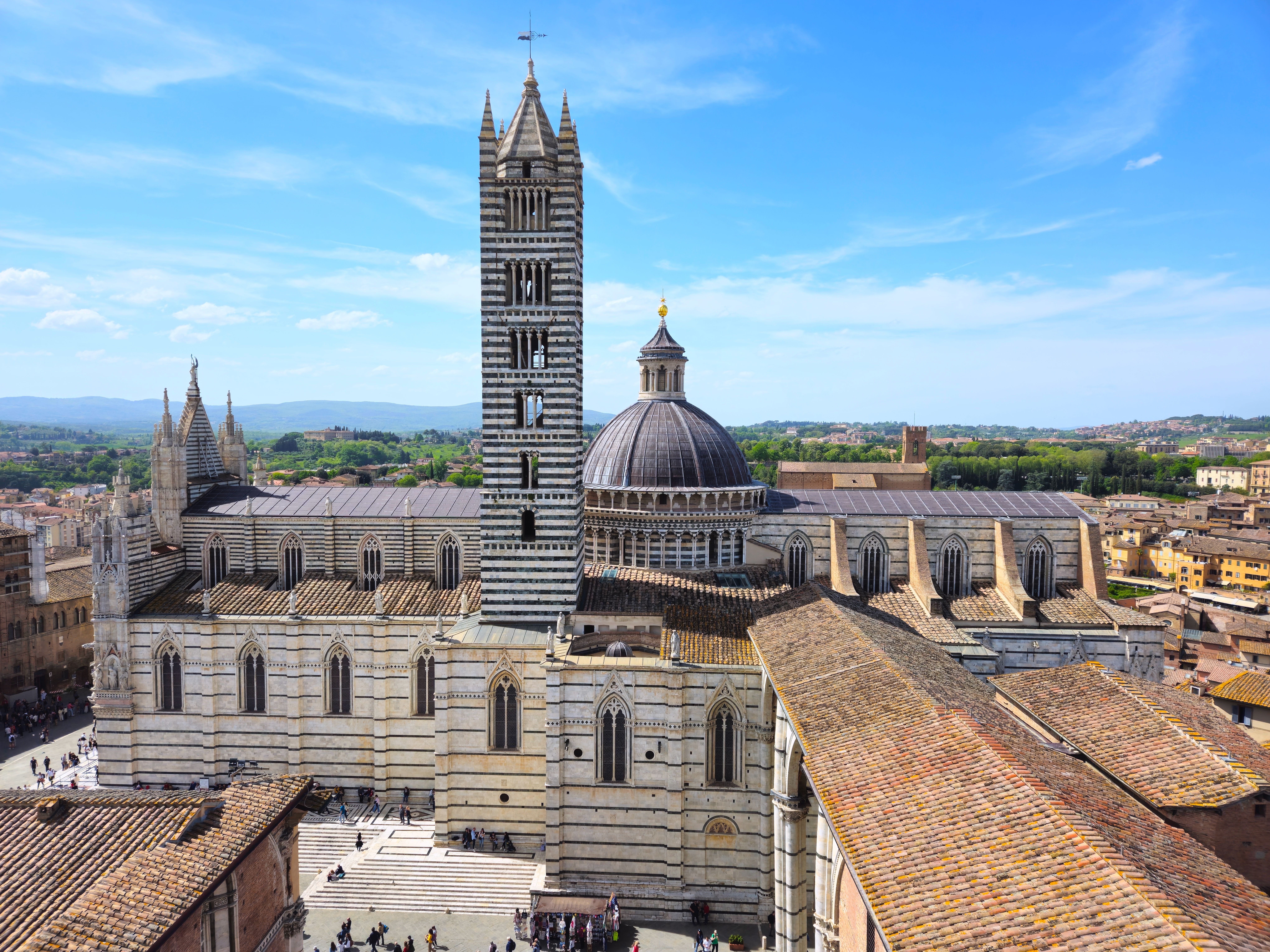 Aerial View of Siena Cathedral in Tuscany, Italy · Free Stock Photo