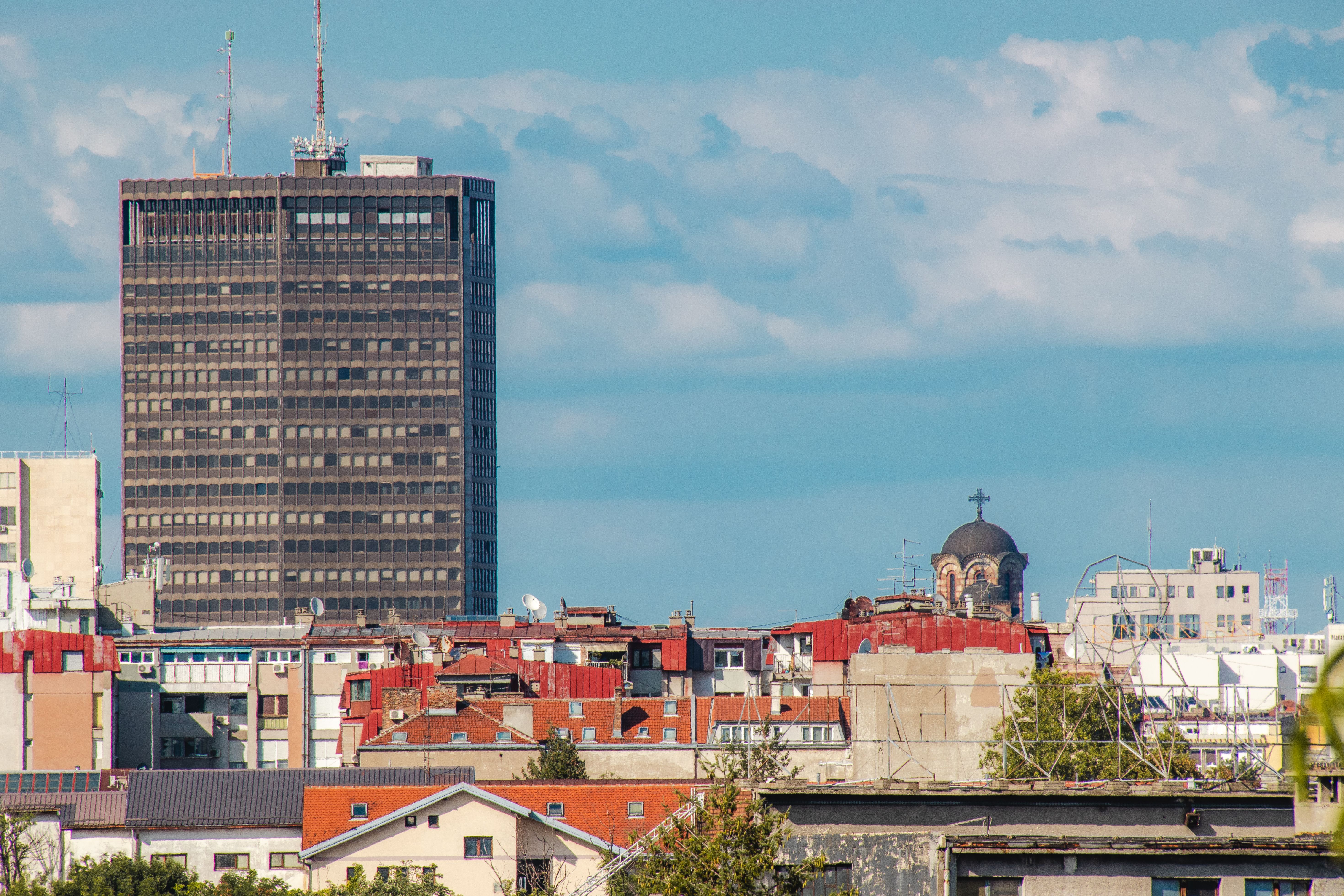 Skyline of Belgrade Featuring Urban Architecture · Free Stock Photo