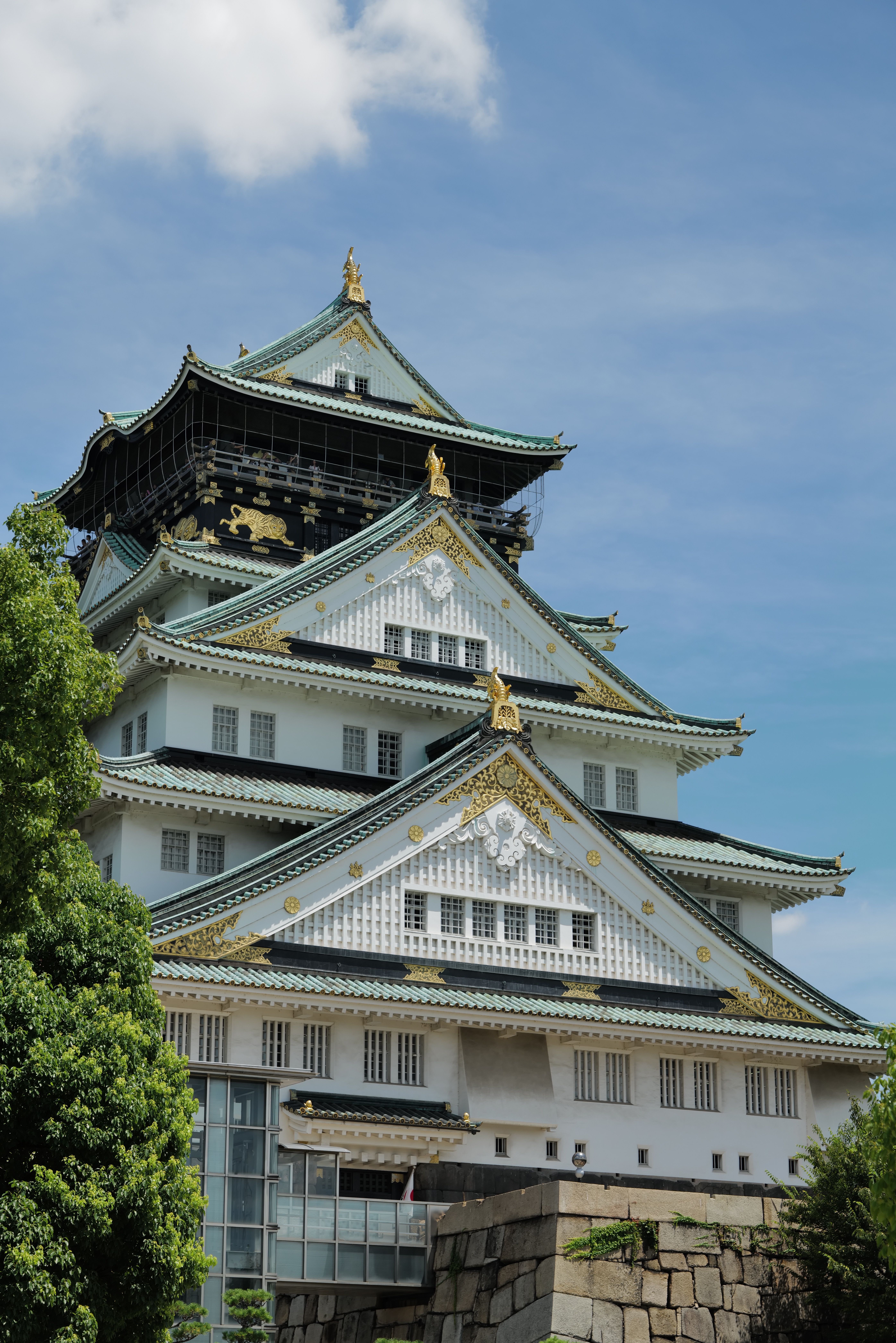 Osaka Castle under Clear Blue Sky in Japan · Free Stock Photo