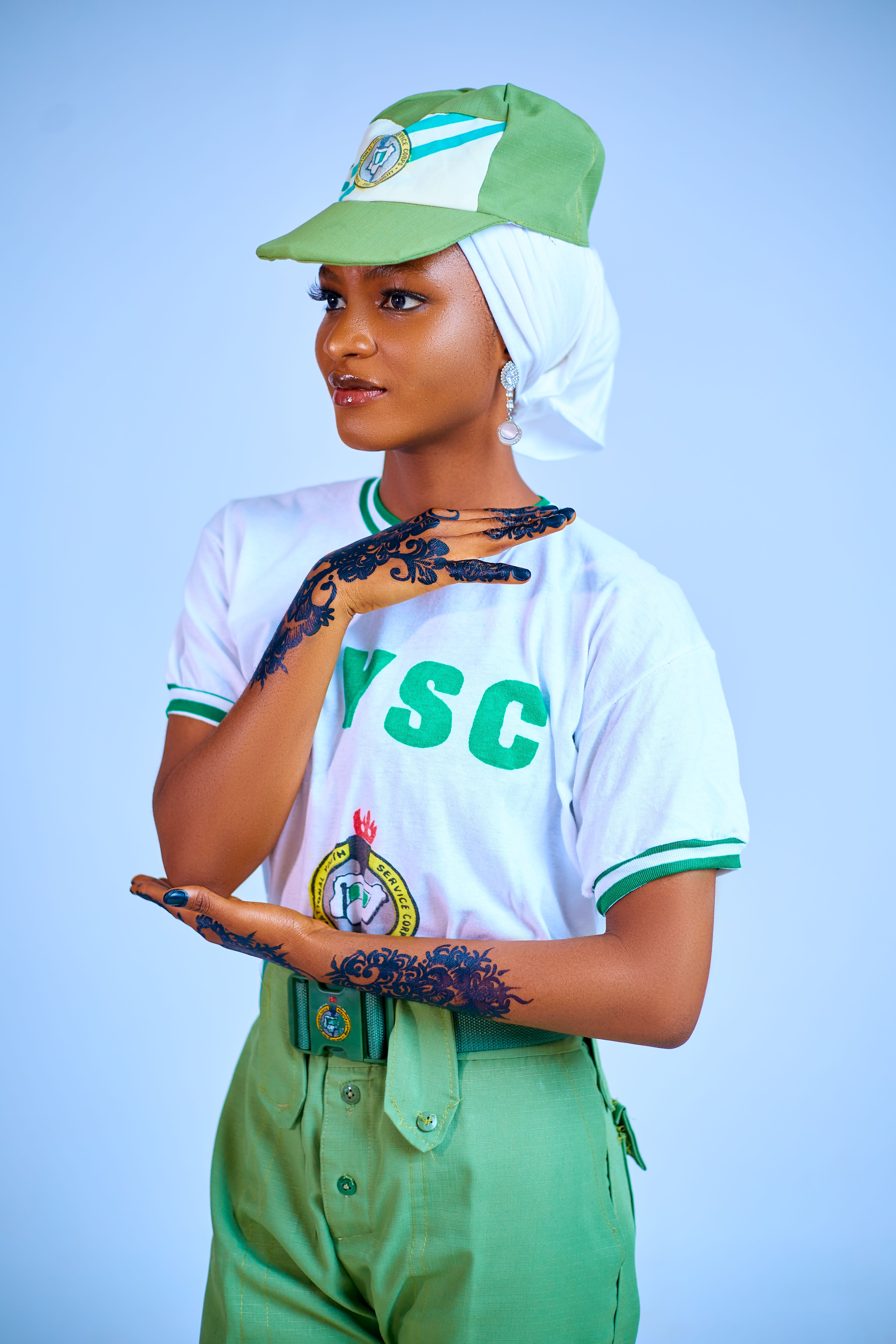 Portrait of NYSC Member with Henna Designs · Free Stock Photo