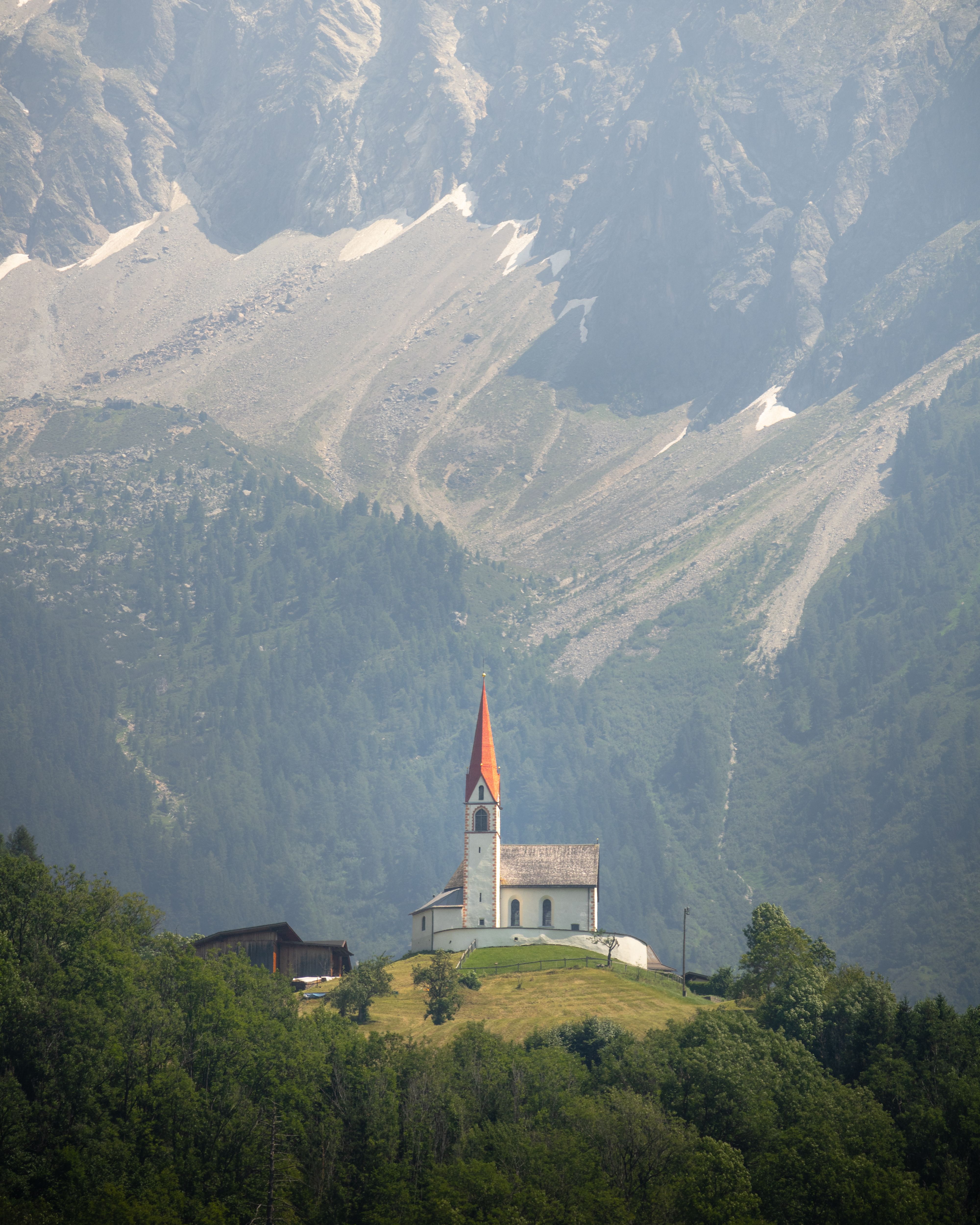 Scenic Mountain Church in Oetz, Tirol, Austria · Free Stock Photo