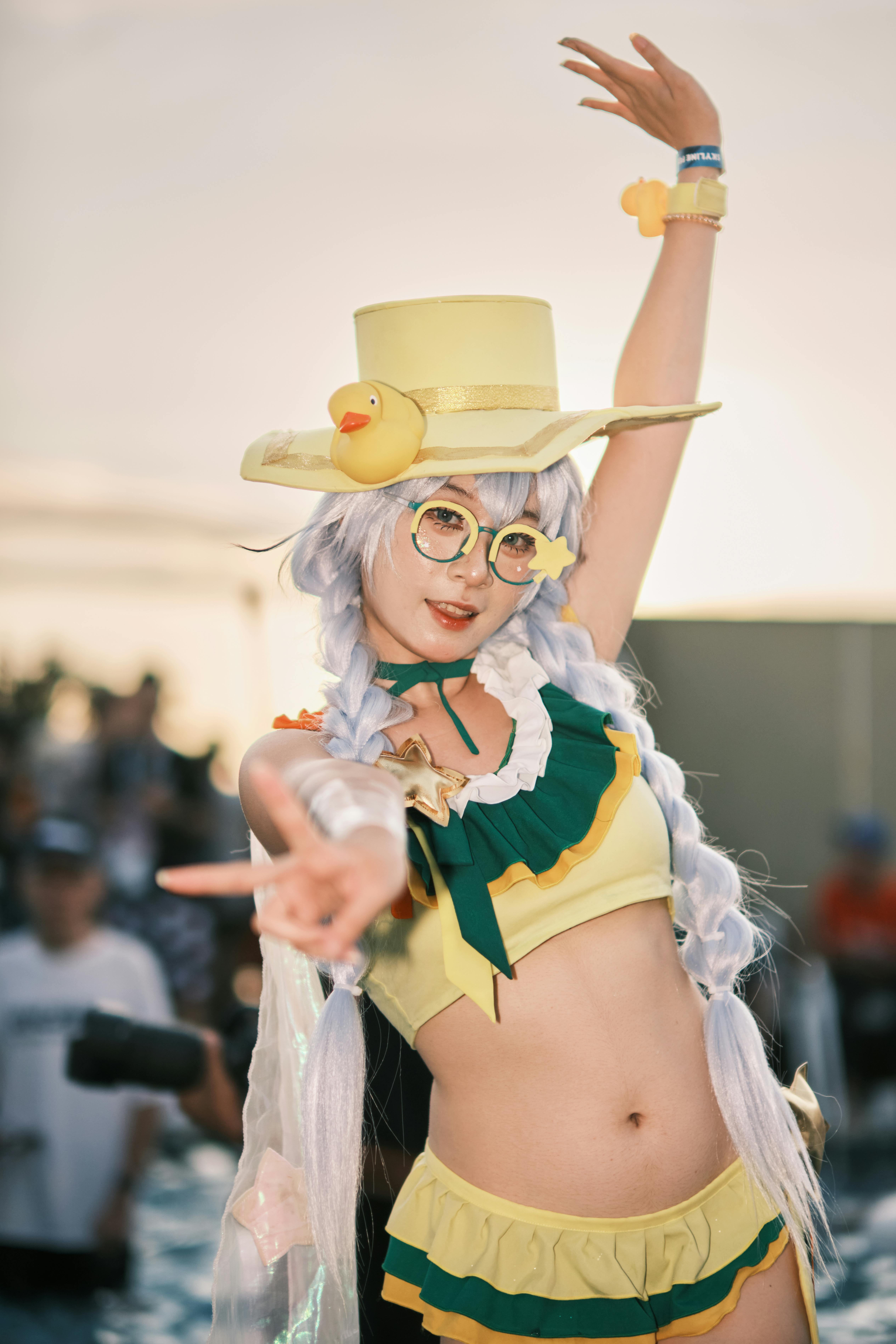 Colorful Cosplay Character in Outdoor Event · Free Stock Photo