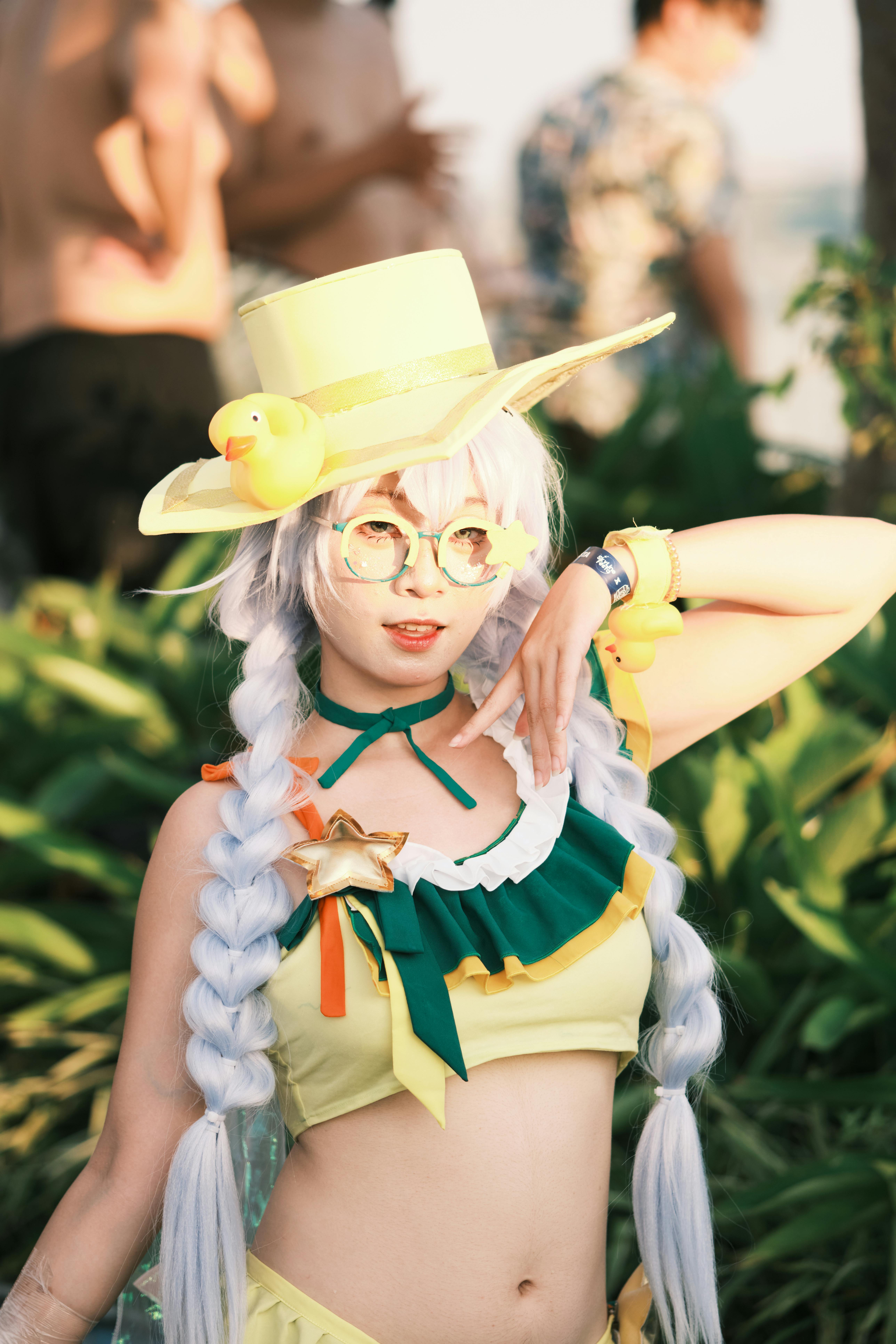 Vibrant Cosplay Character Outdoors at Daytime · Free Stock Photo