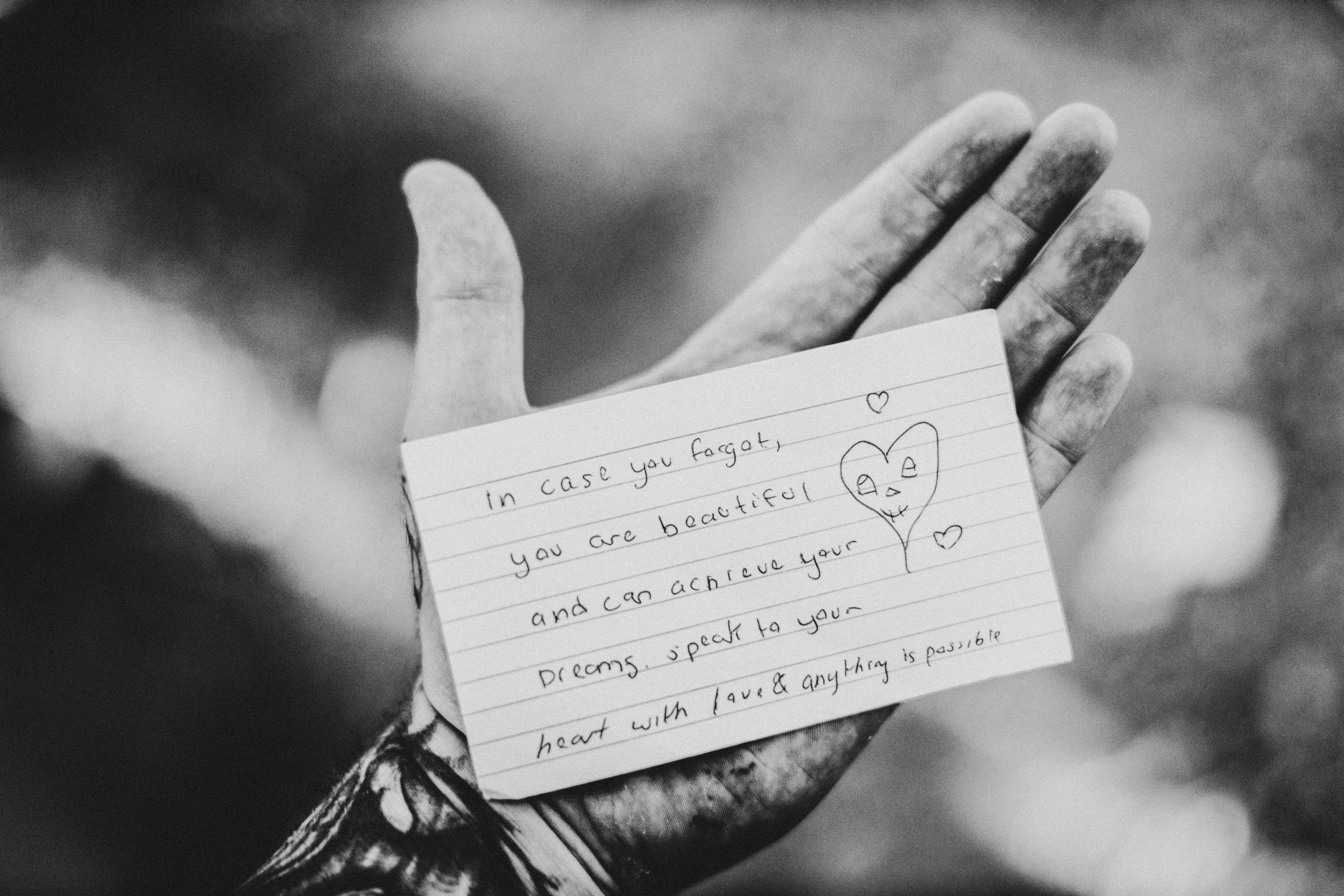 We Are One Text on White Paper · Free Stock Photo