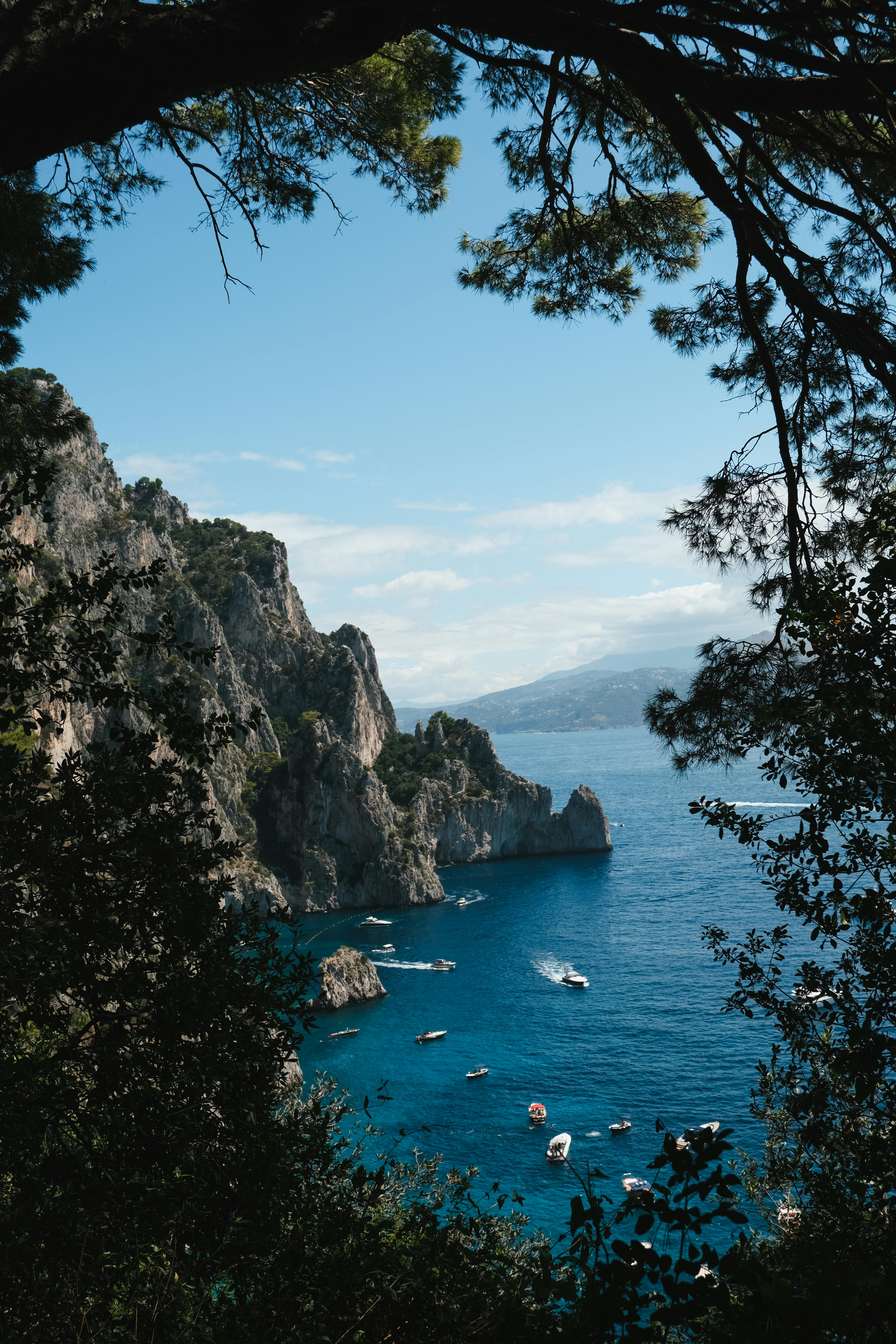 Scenic View of Capri Italy's Rugged Coastline · Free Stock Photo