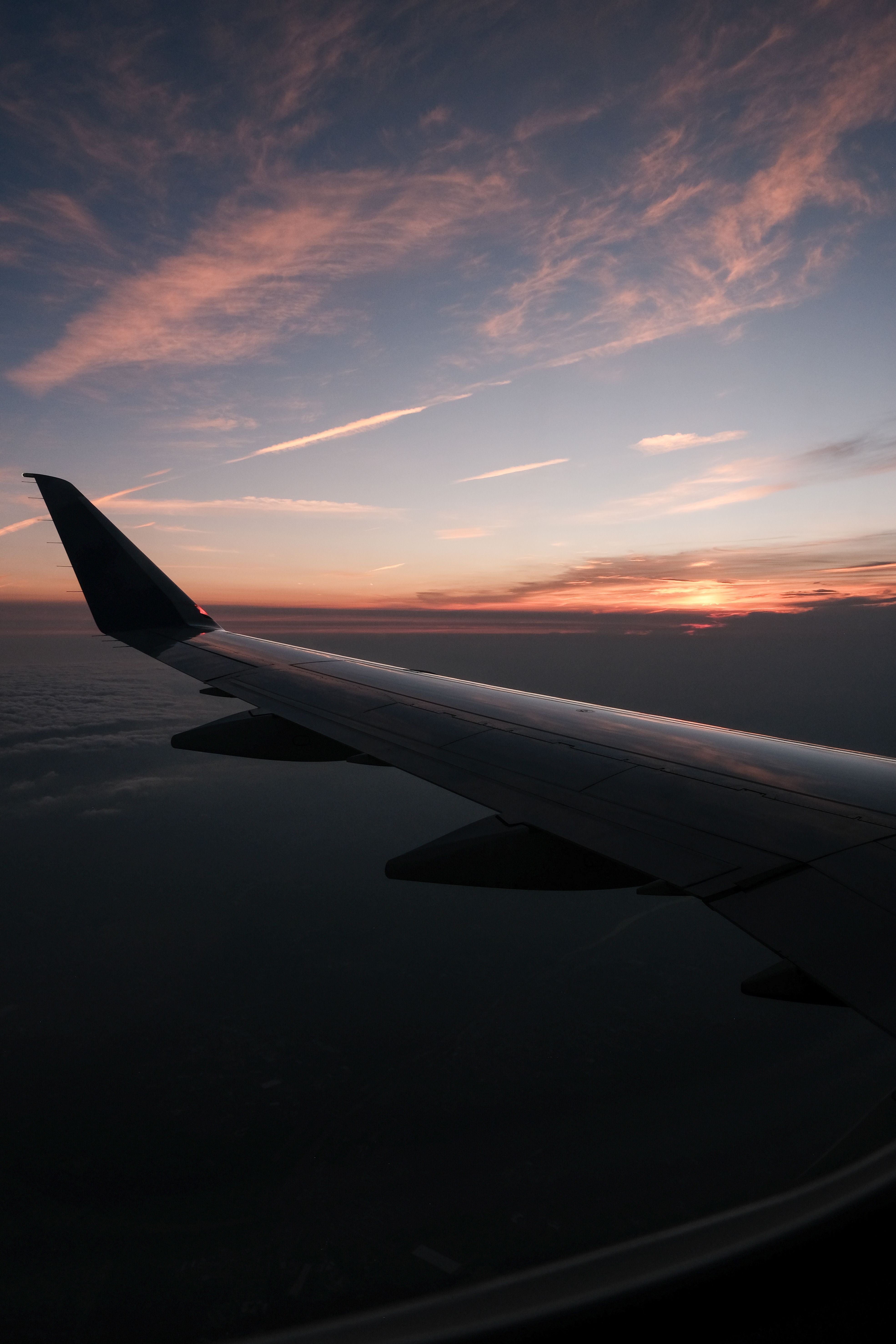 Airplane during Sunset · Free Stock Photo