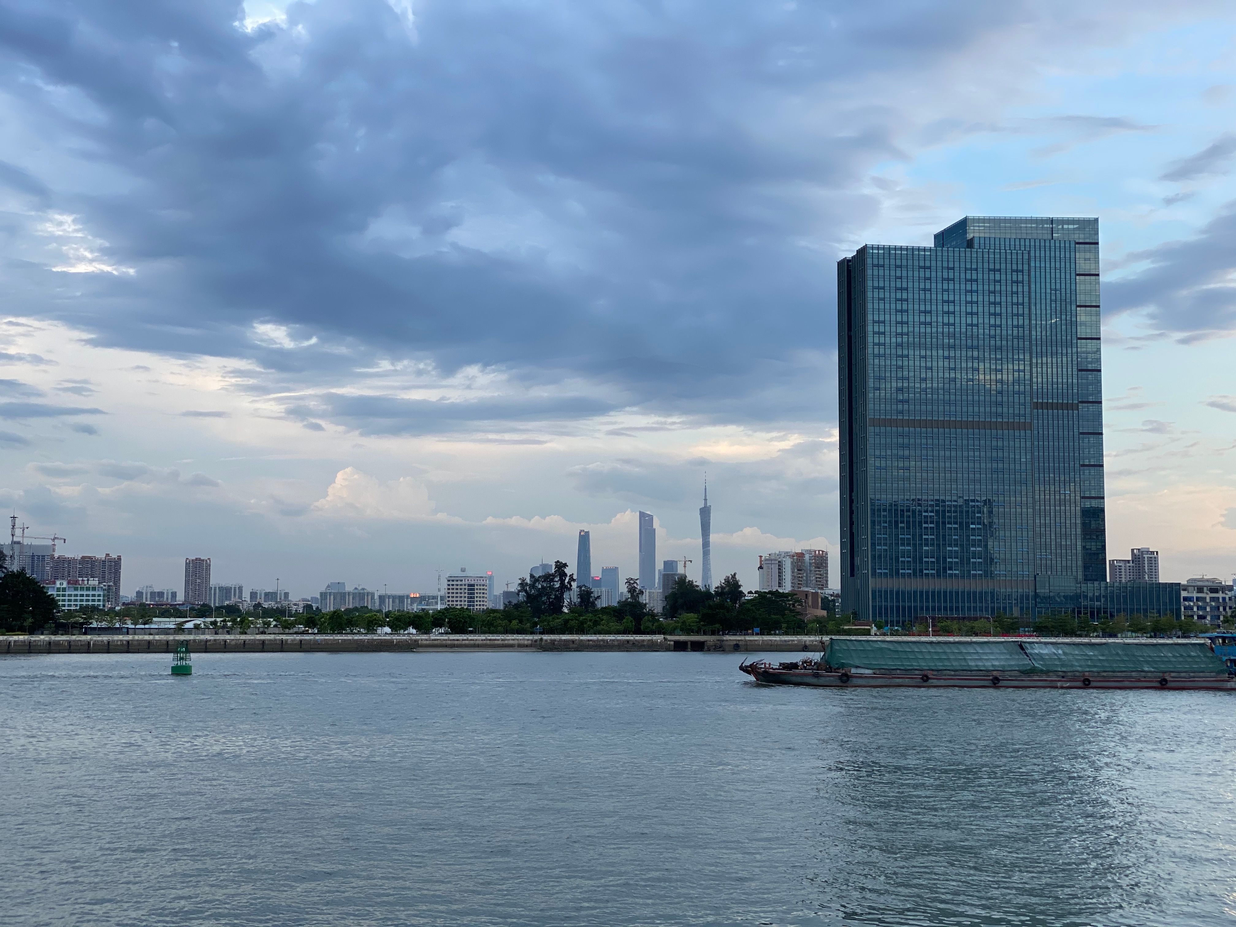 Modern skyline view with high-rise buildings · Free Stock Photo
