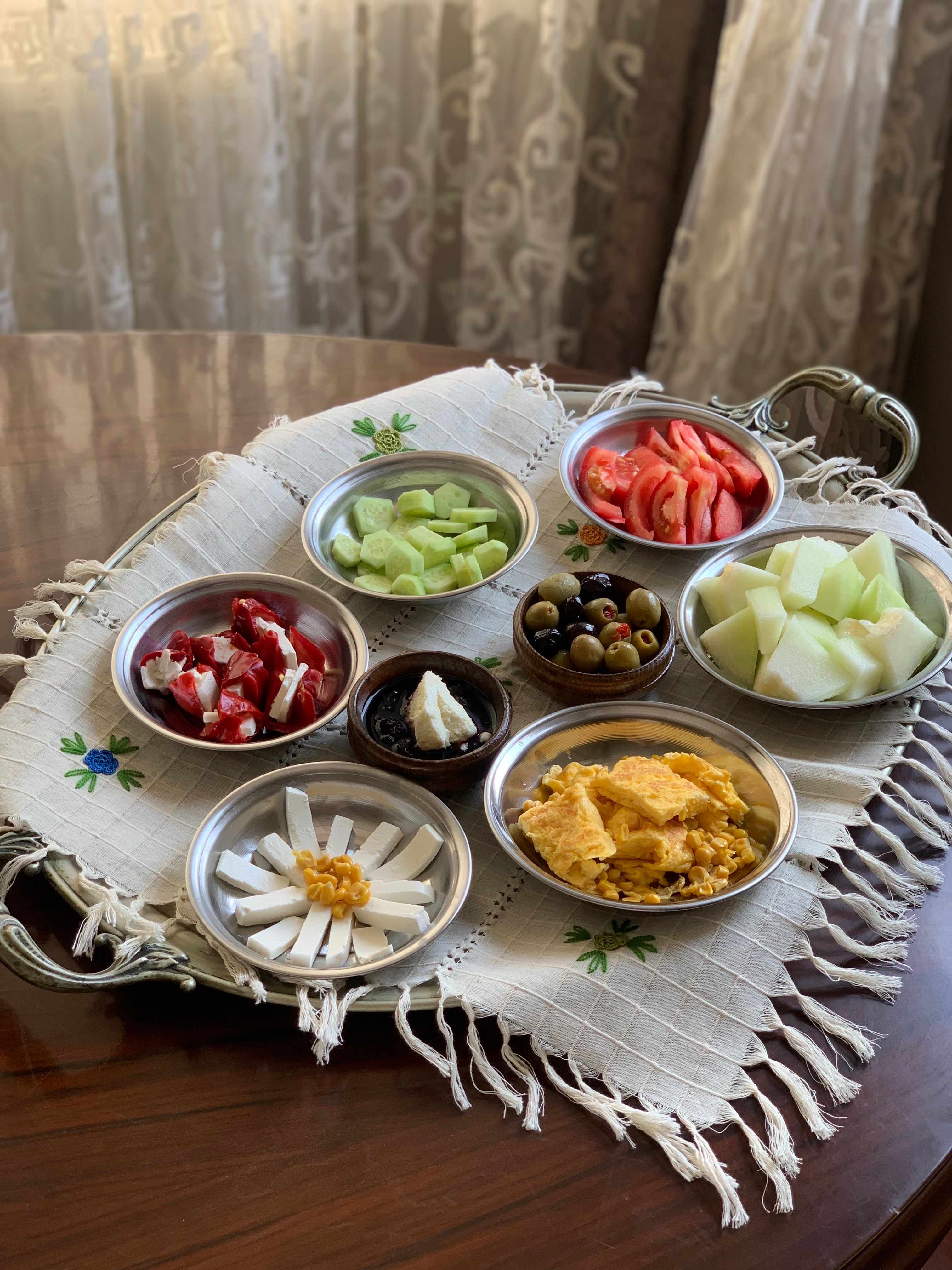 Traditional Middle Eastern Breakfast Spread · Free Stock Photo