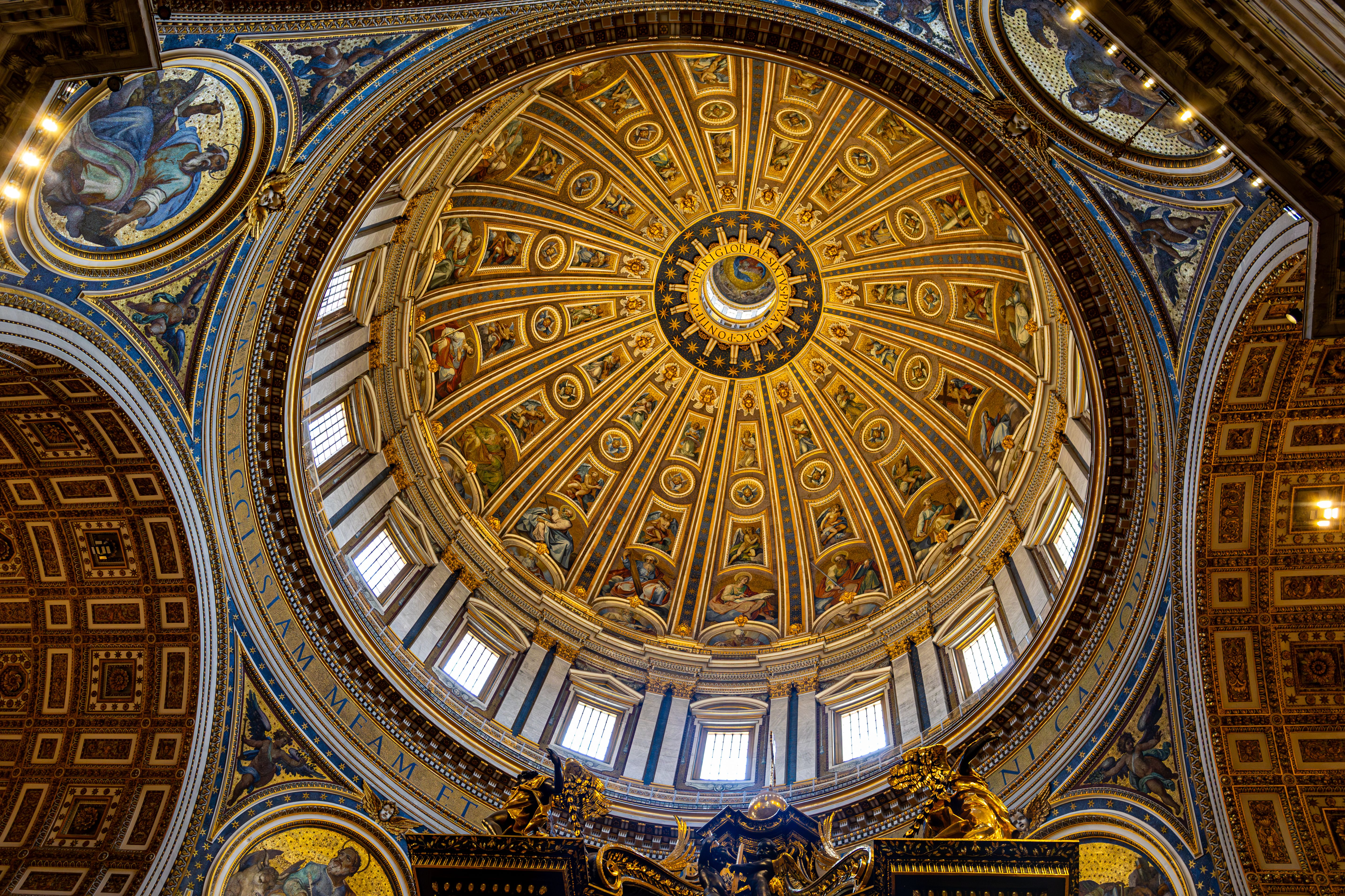 Stunning Interior of St. Peter's Basilica Dome · Free Stock Photo