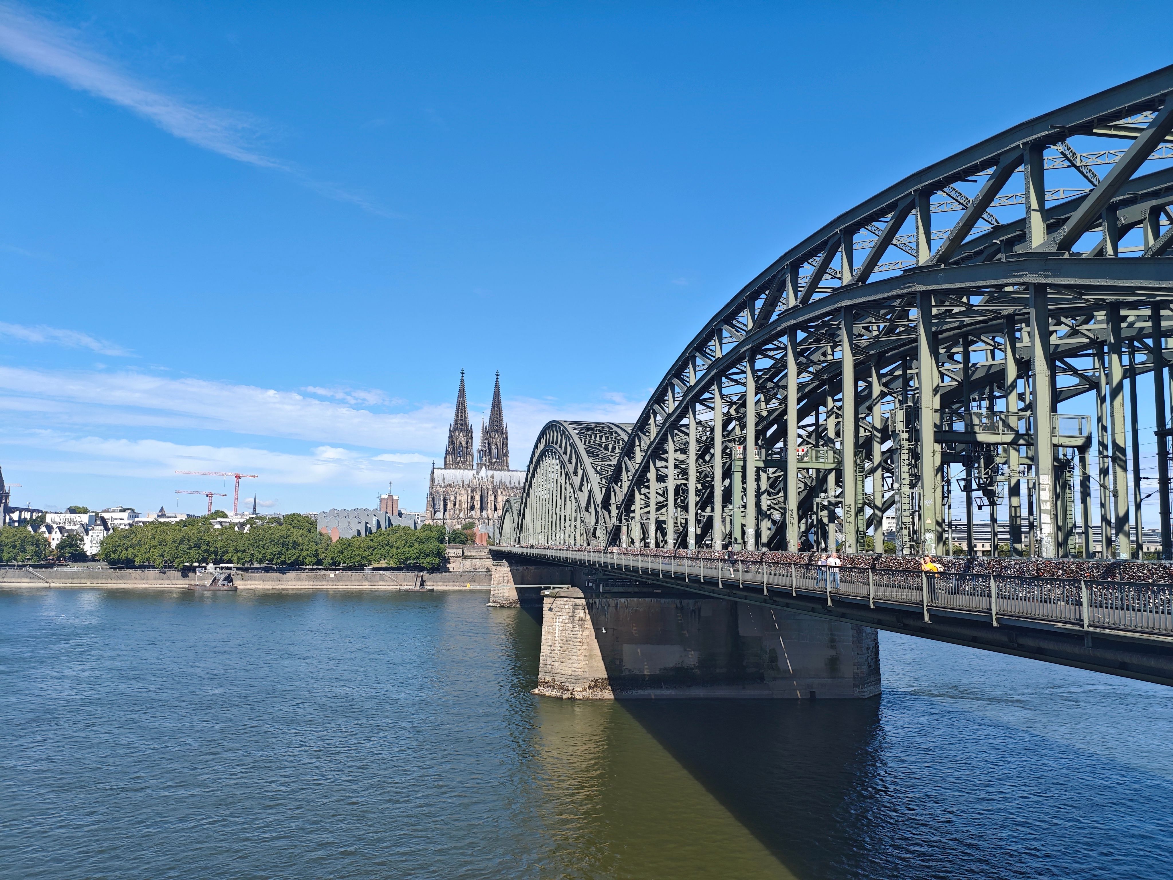 Hohenzollern Bridge and Cologne Cathedral in Cologne · Free Stock Photo