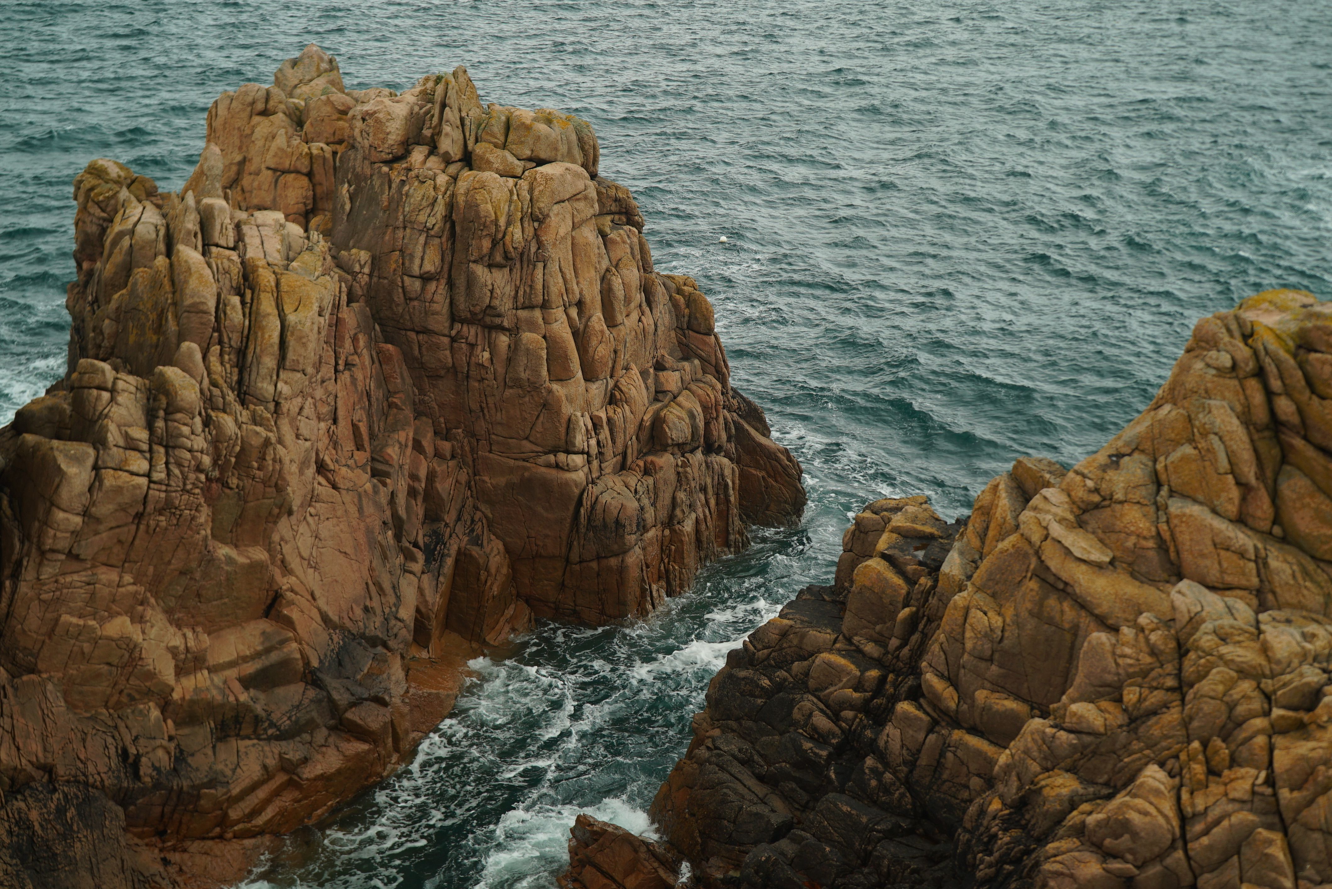 Dramatic Coastal Rocks in Brittany, France · Free Stock Photo