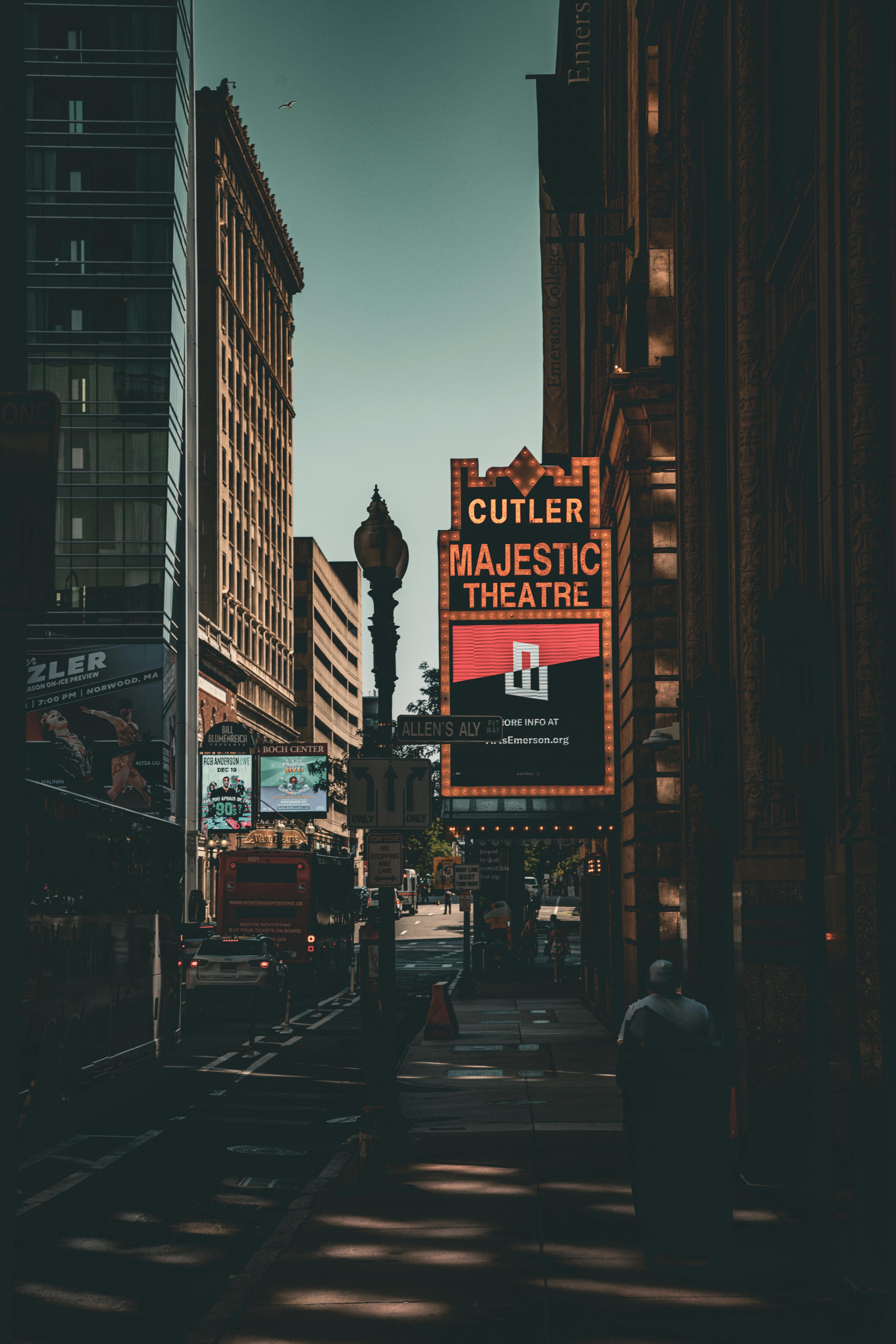 Grayscale Photography of Pizza by the Slice Signage · Free Stock Photo