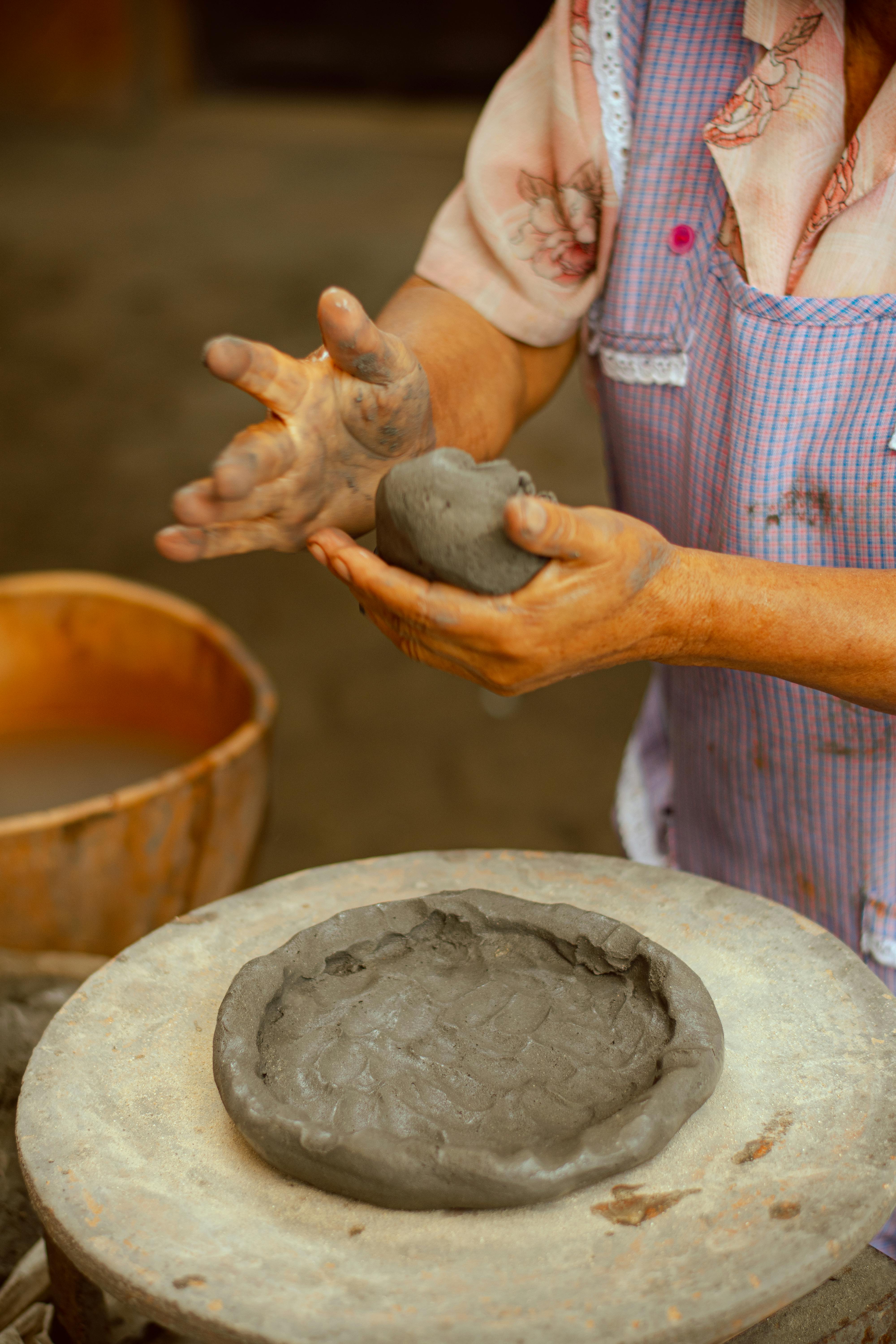 Person Molding Brown Clay · Free Stock Photo