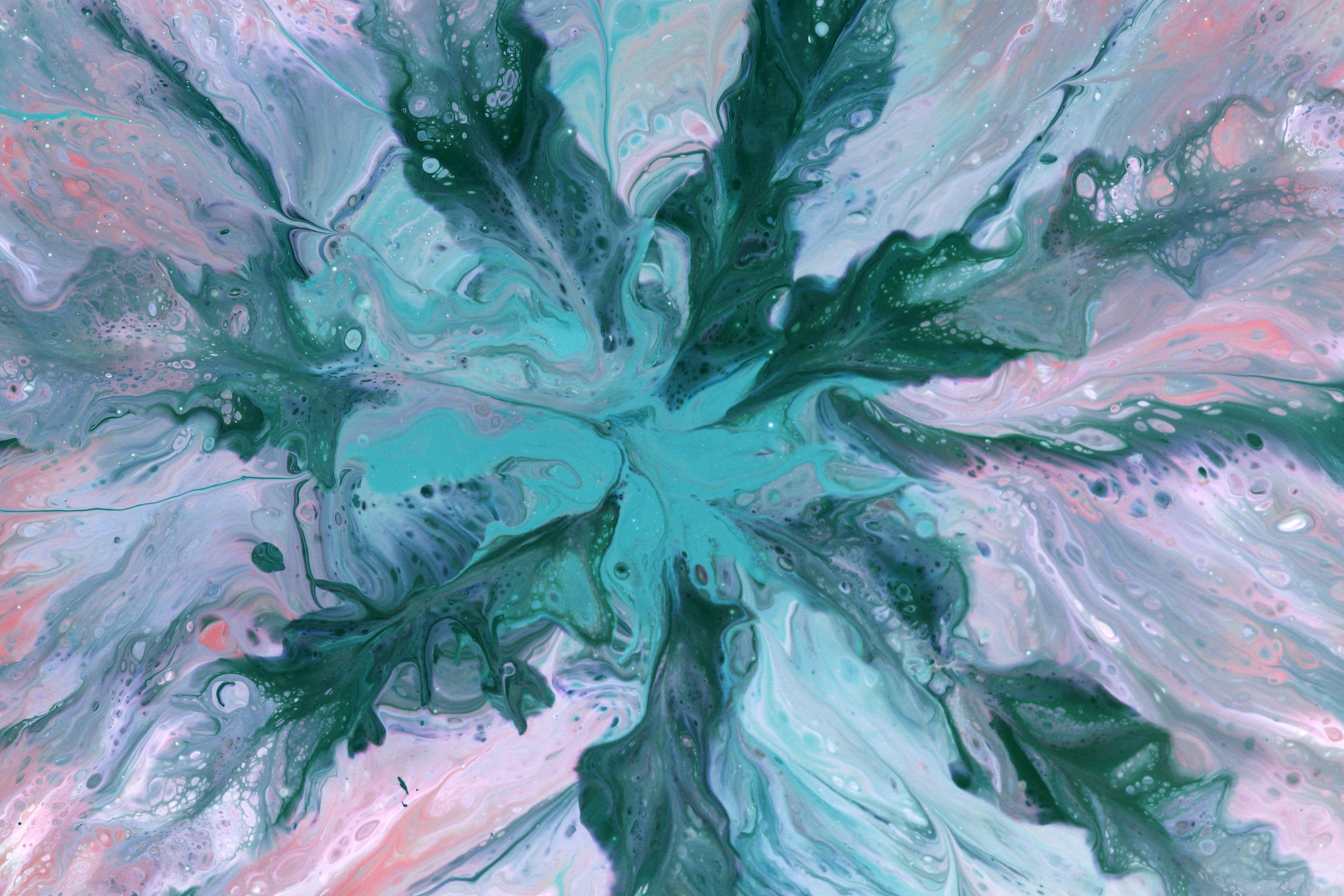 Vibrant Abstract Paint Flow in Pastel Colors · Free Stock Photo