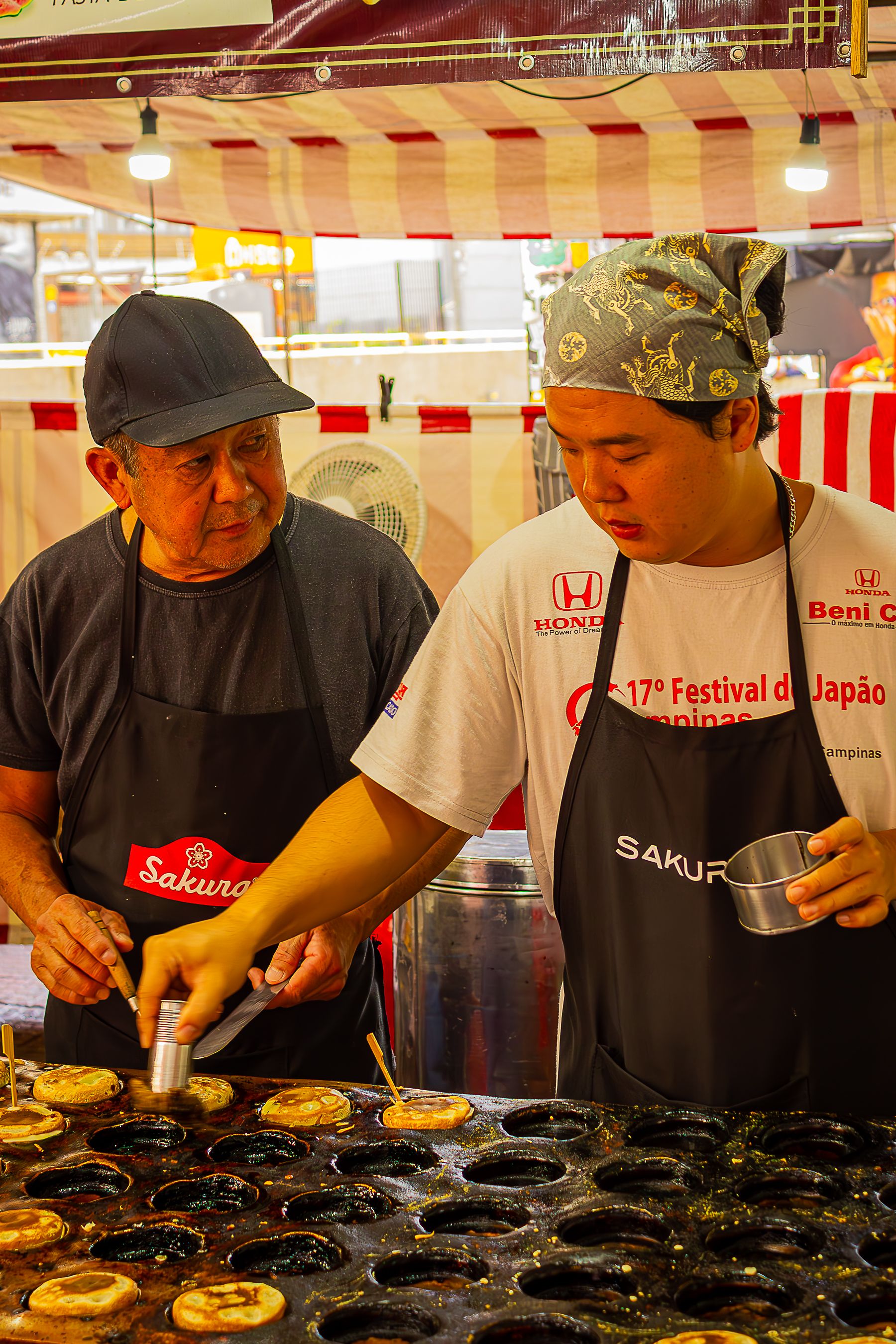 Street Food Vendors at Japanese Festival · Free Stock Photo