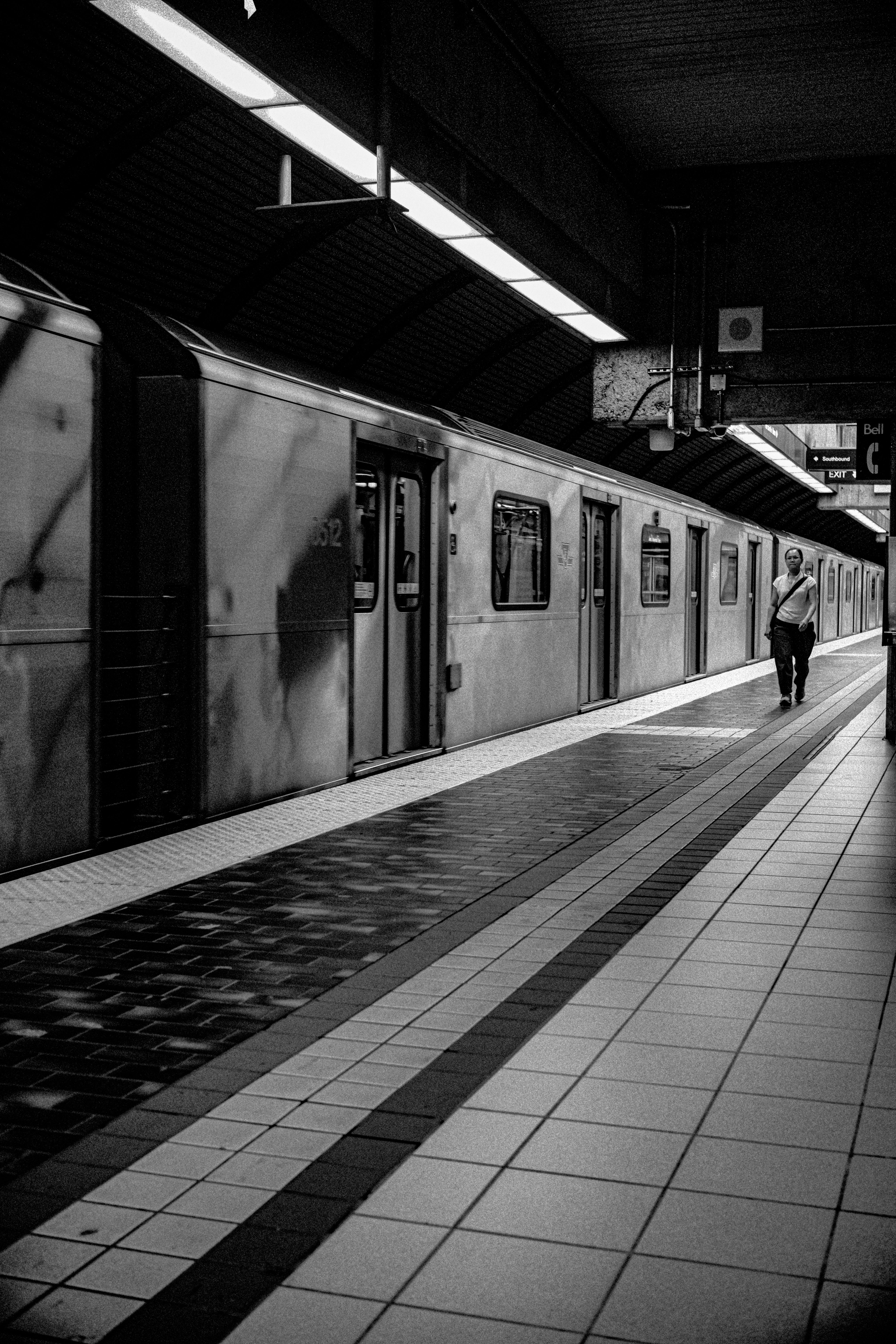Black and White Metro Station Scene in Toronto · Free Stock Photo