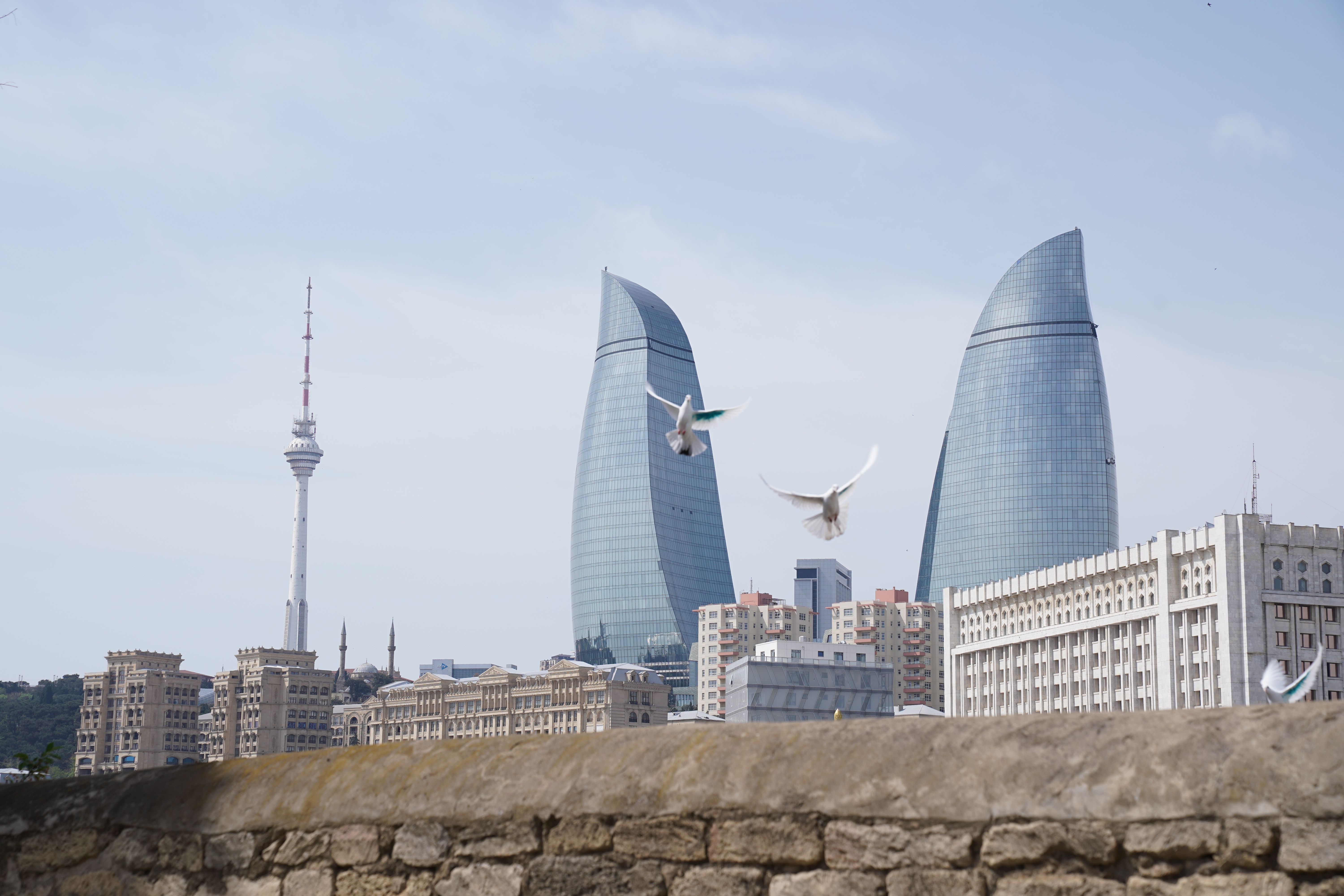 Drone Photography of Baku, Azerbaijan · Free Stock Photo