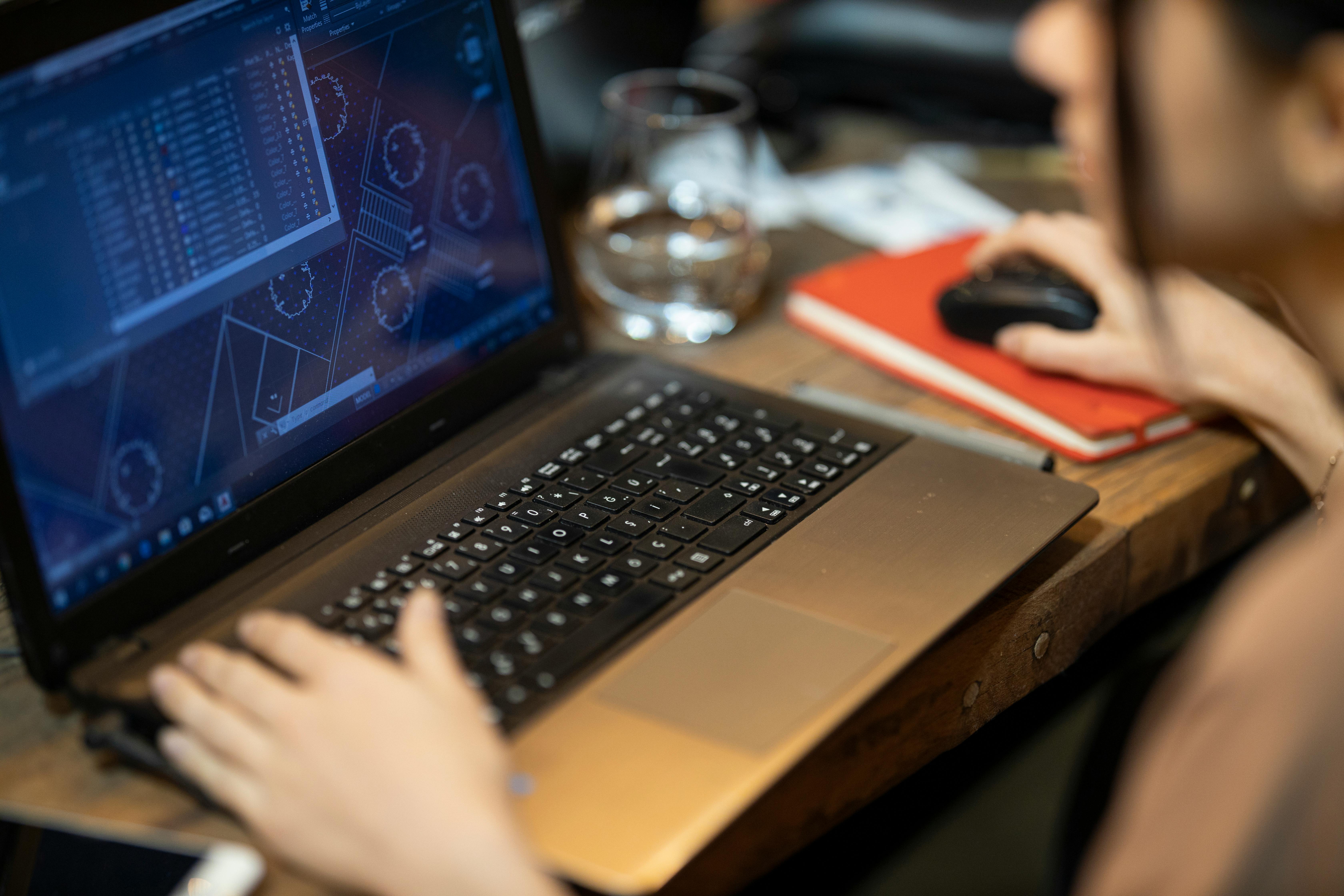 Free stock photo of business, computer, hands