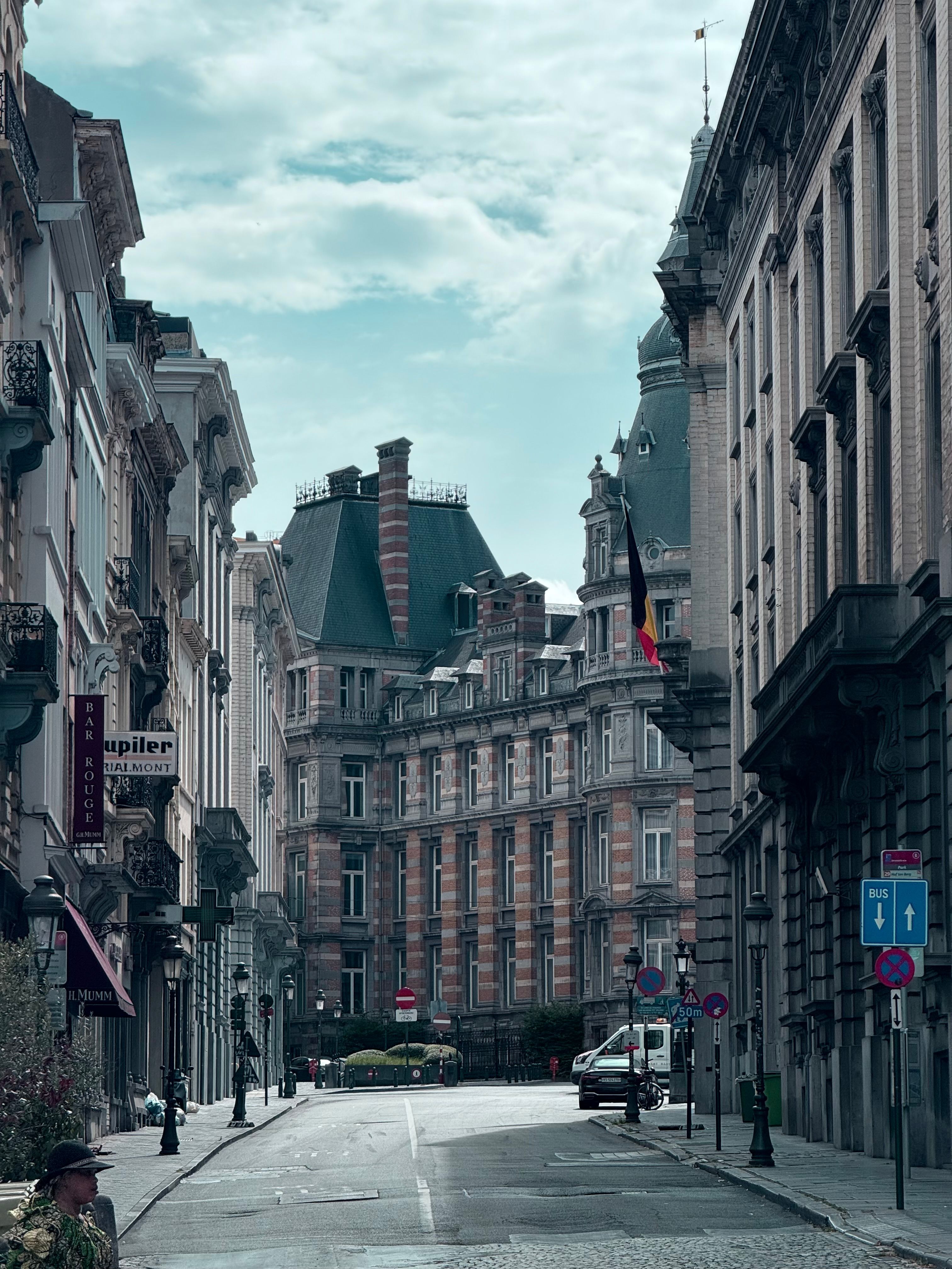 Charming Street View in Brussels, Belgium · Free Stock Photo