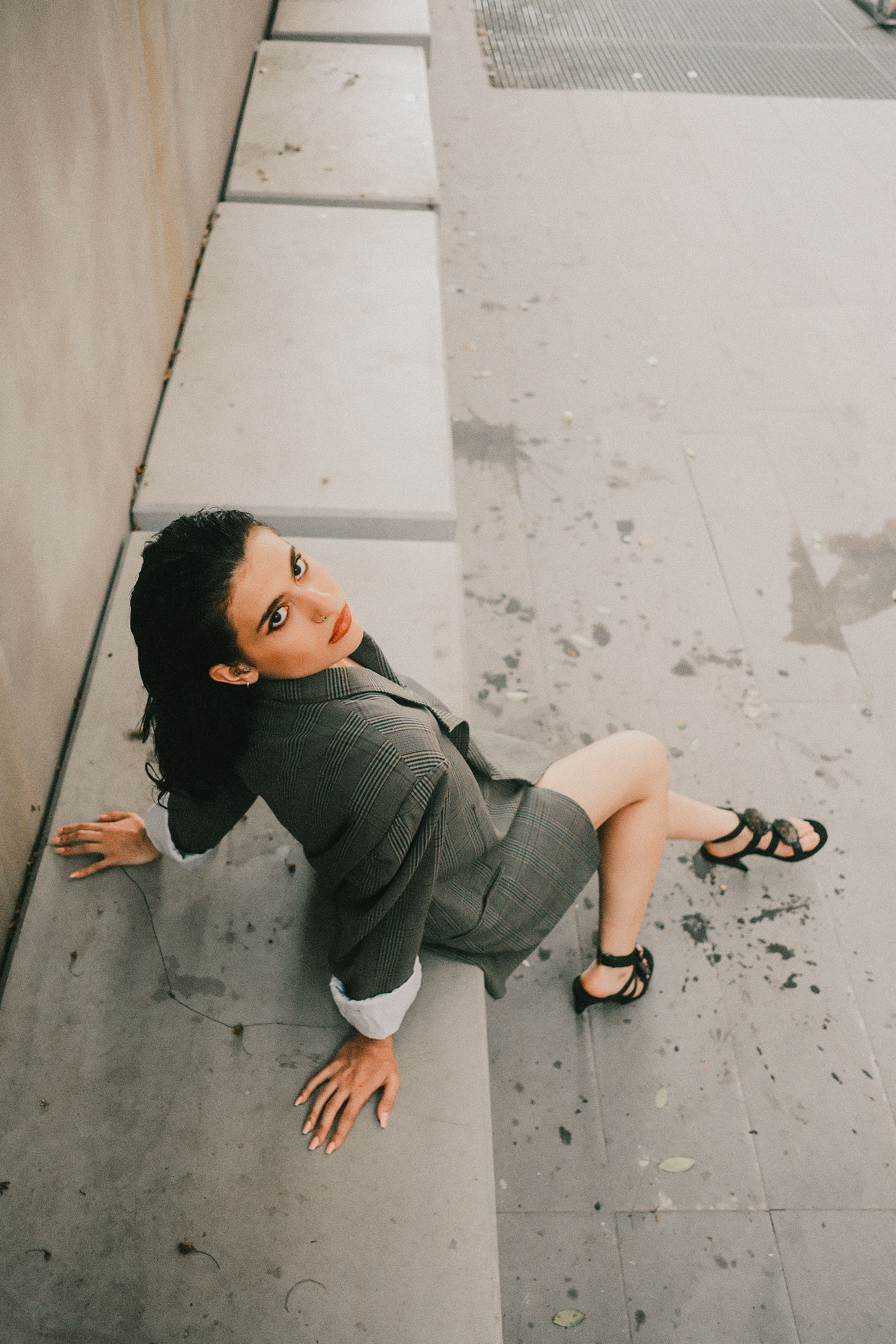 Photo Of Woman Laying On Road · Free Stock Photo