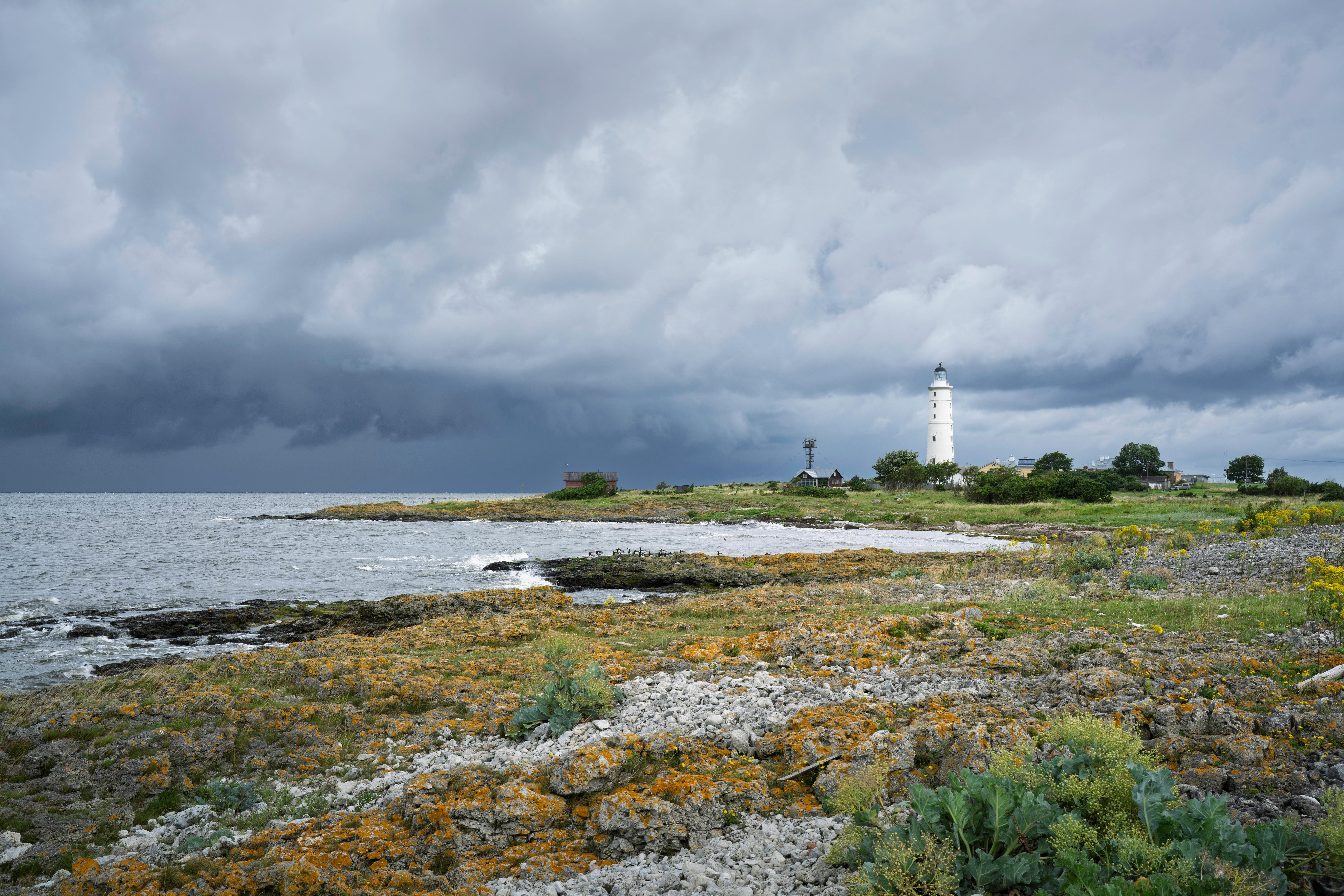 Dramatic Sky Over Vilsandi Island Lighthouse · Free Stock Photo