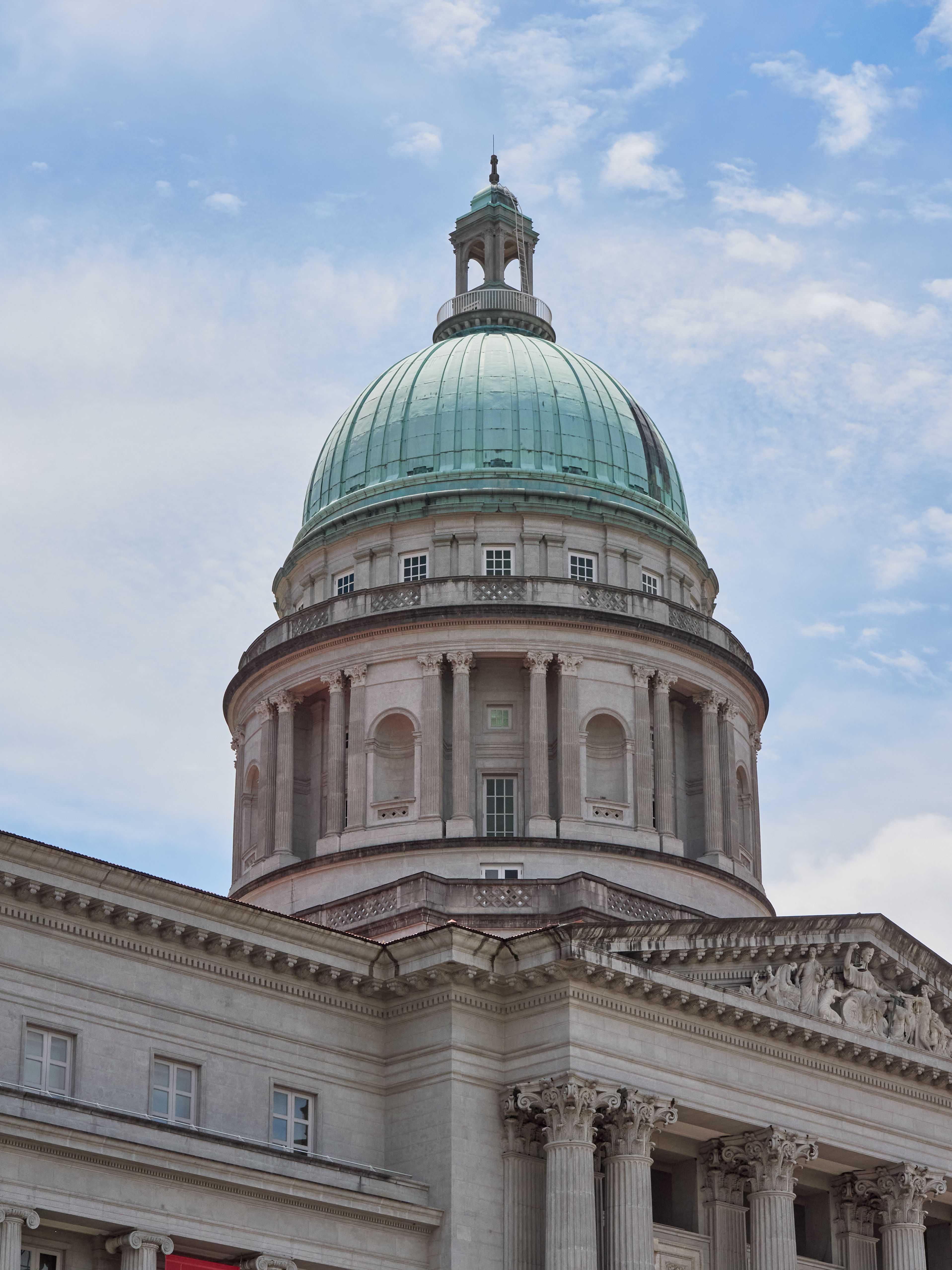 Classic Dome of Historical Building Against Blue Sky · Free Stock Photo