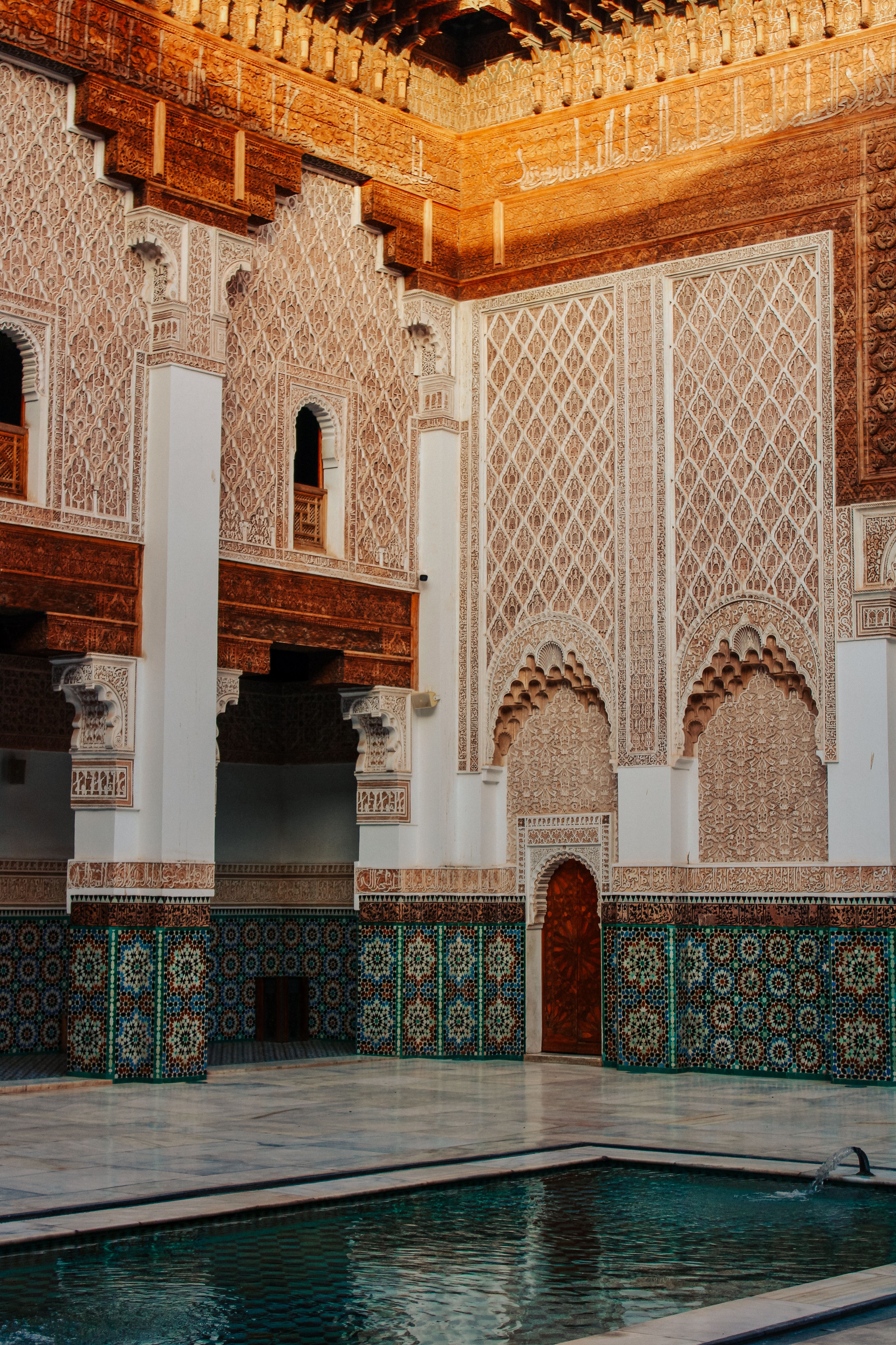 Islamic Architecture in Marrakech Madrasa · Free Stock Photo