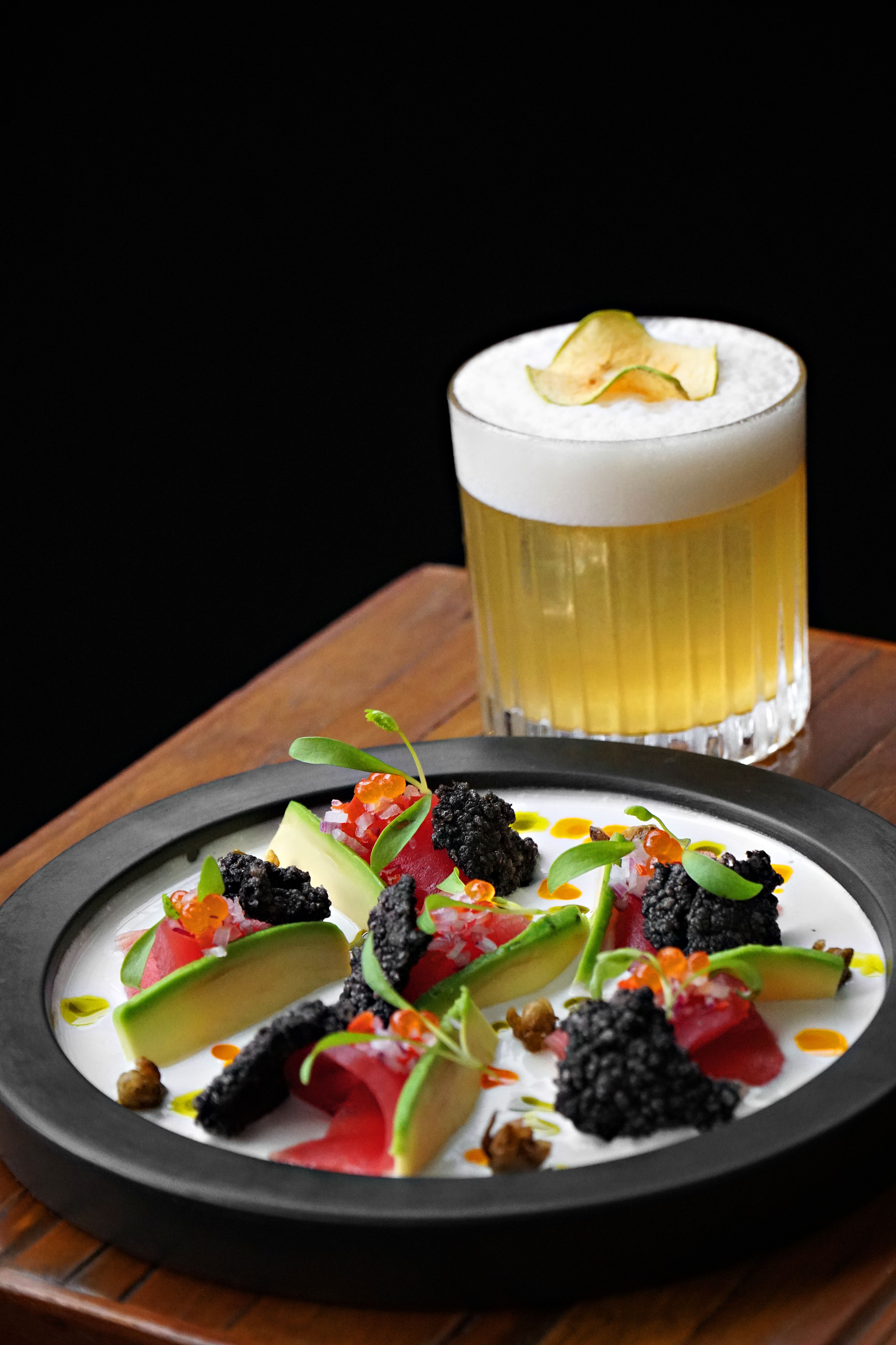 Gourmet Peruvian-Japanese Fusion Dish Presentation · Free Stock Photo
