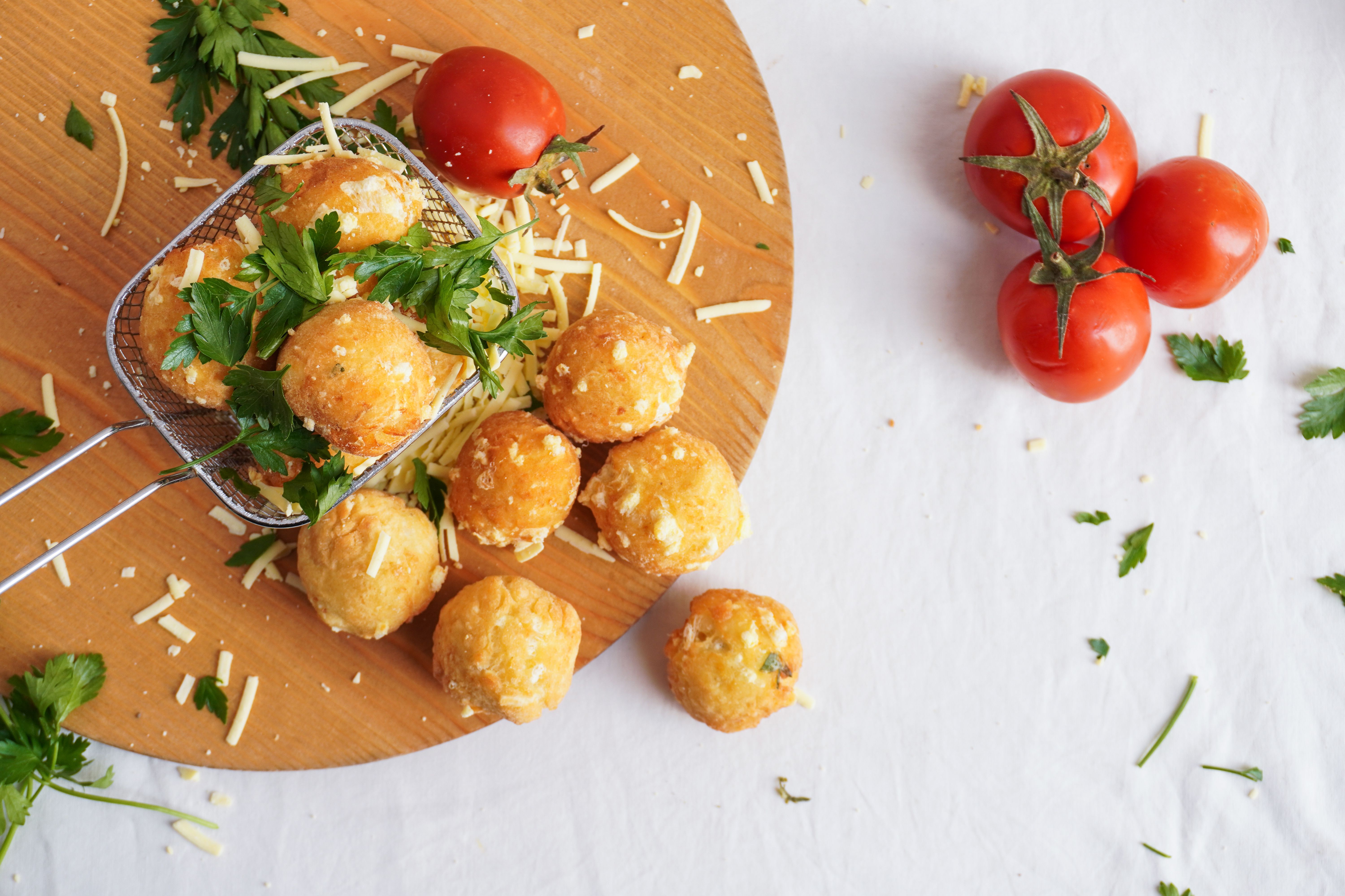 Fried Patato Balls Cheese Pull Photos, Download The BEST Free Fried ...