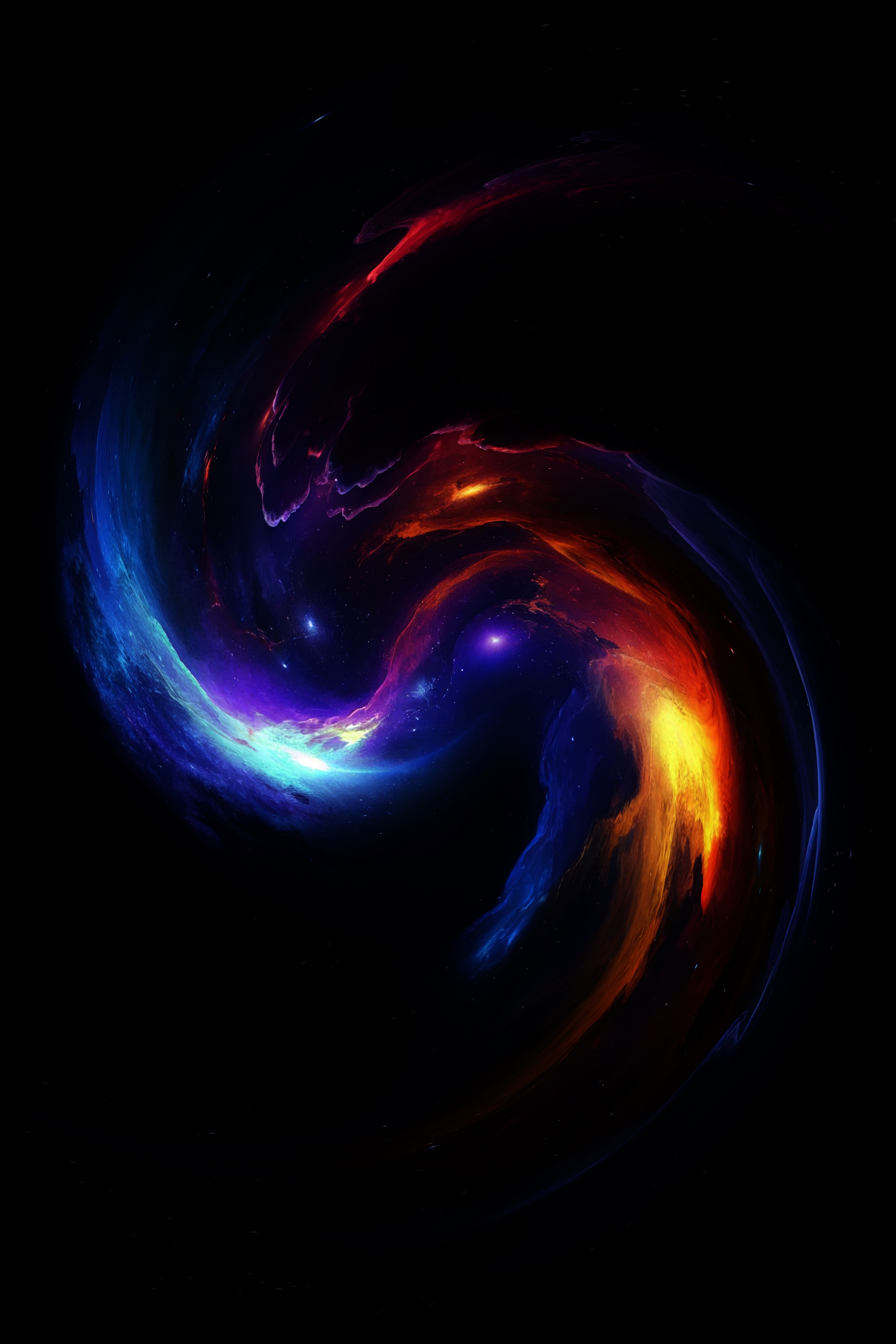 Vibrant Cosmic Swirl of Colorful Nebula · Free Stock Photo