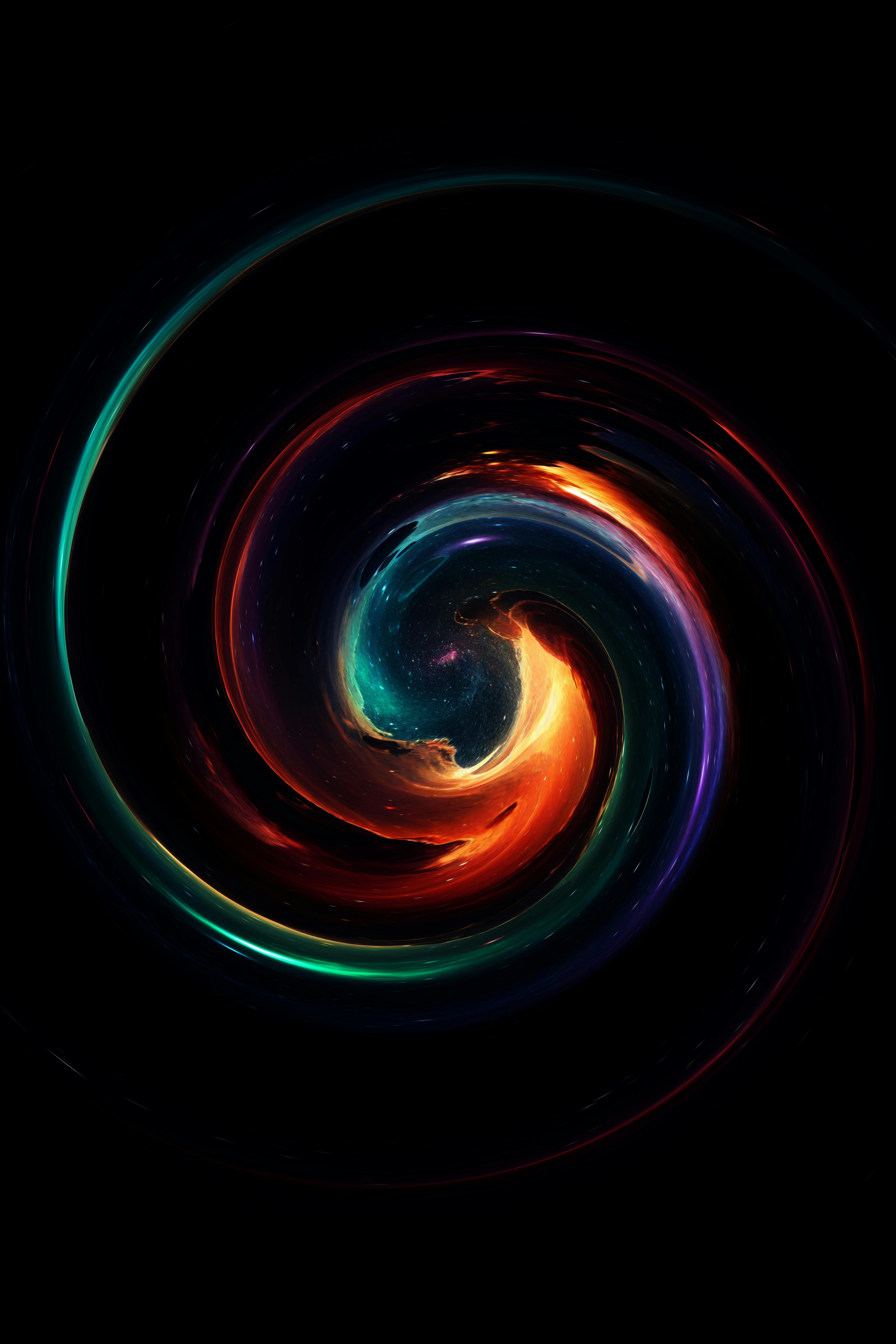 Vibrant Cosmic Swirl of Colorful Nebula · Free Stock Photo