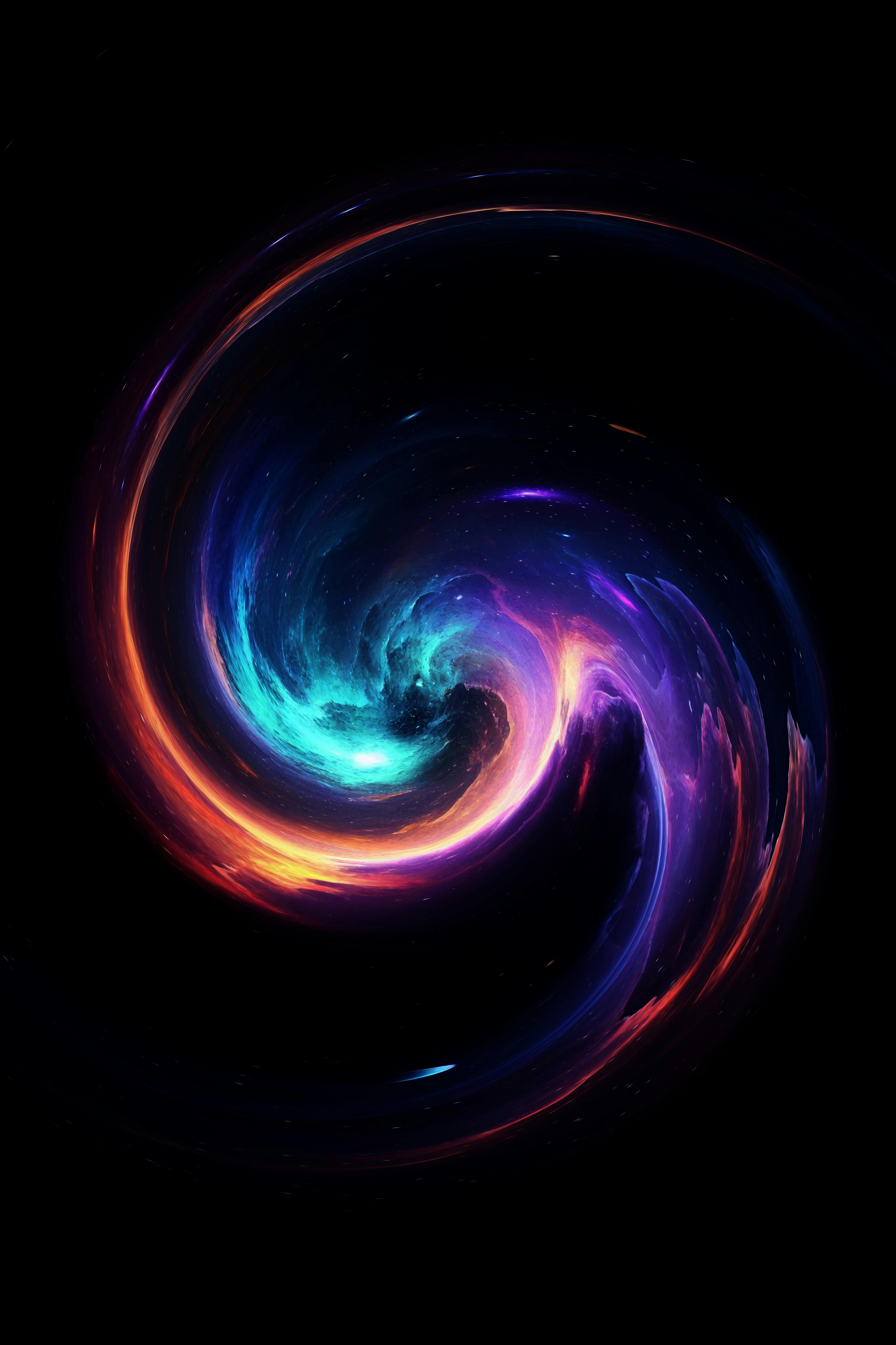 Vibrant Cosmic Swirl of Colorful Nebula · Free Stock Photo