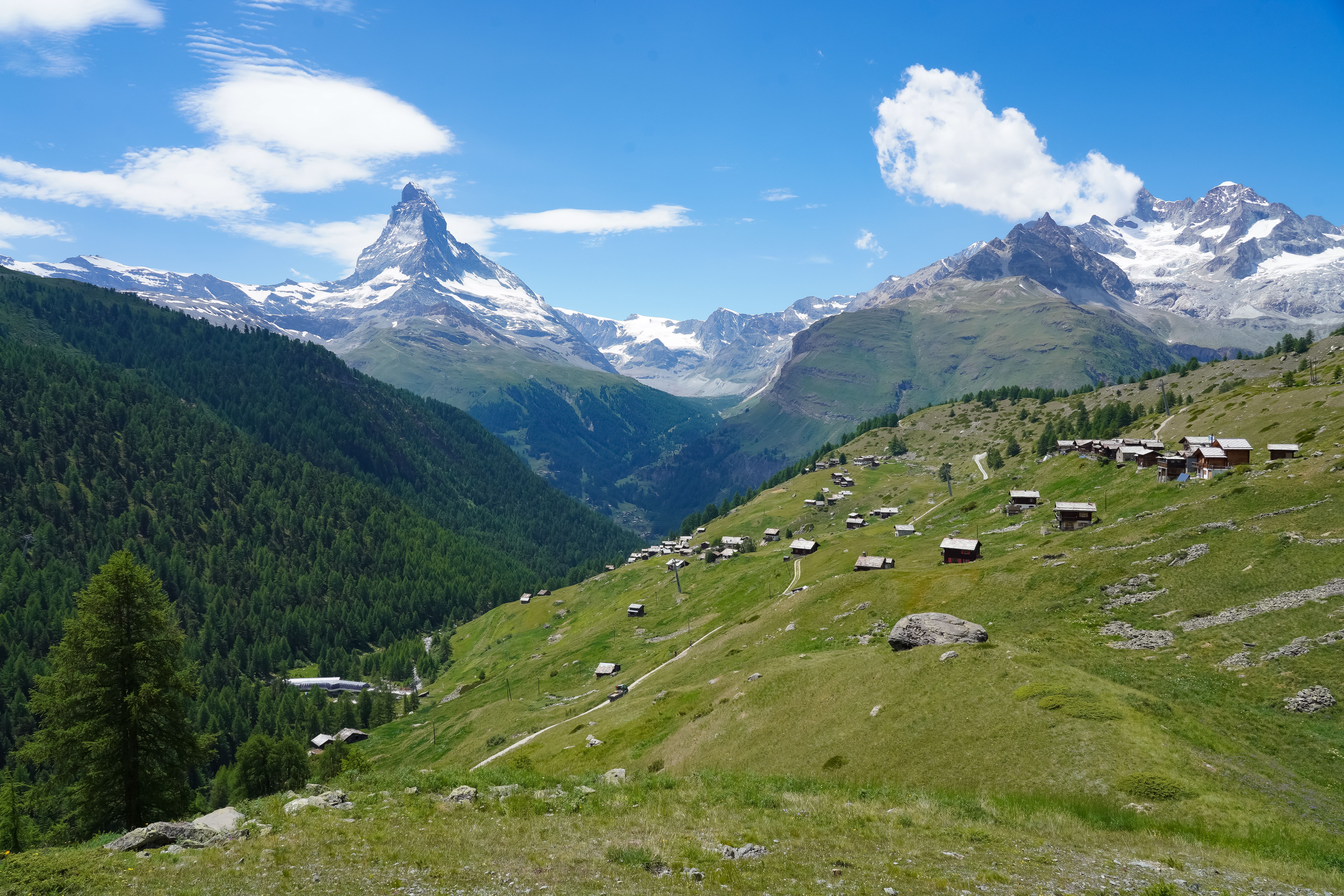 Stunning View of Matterhorn from Zermatt · Free Stock Photo