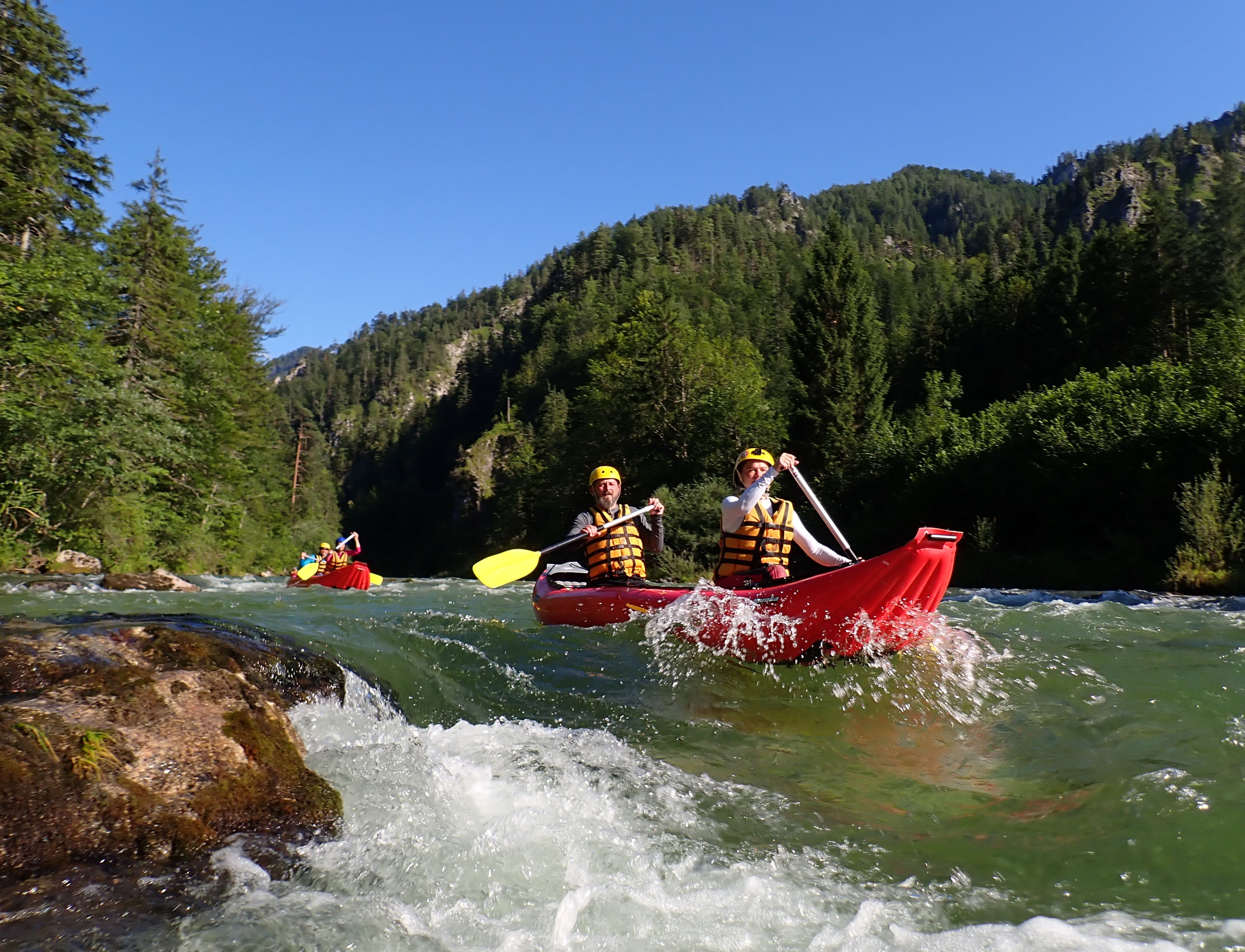 Exciting Group White Water Rafting Adventure · Free Stock Photo