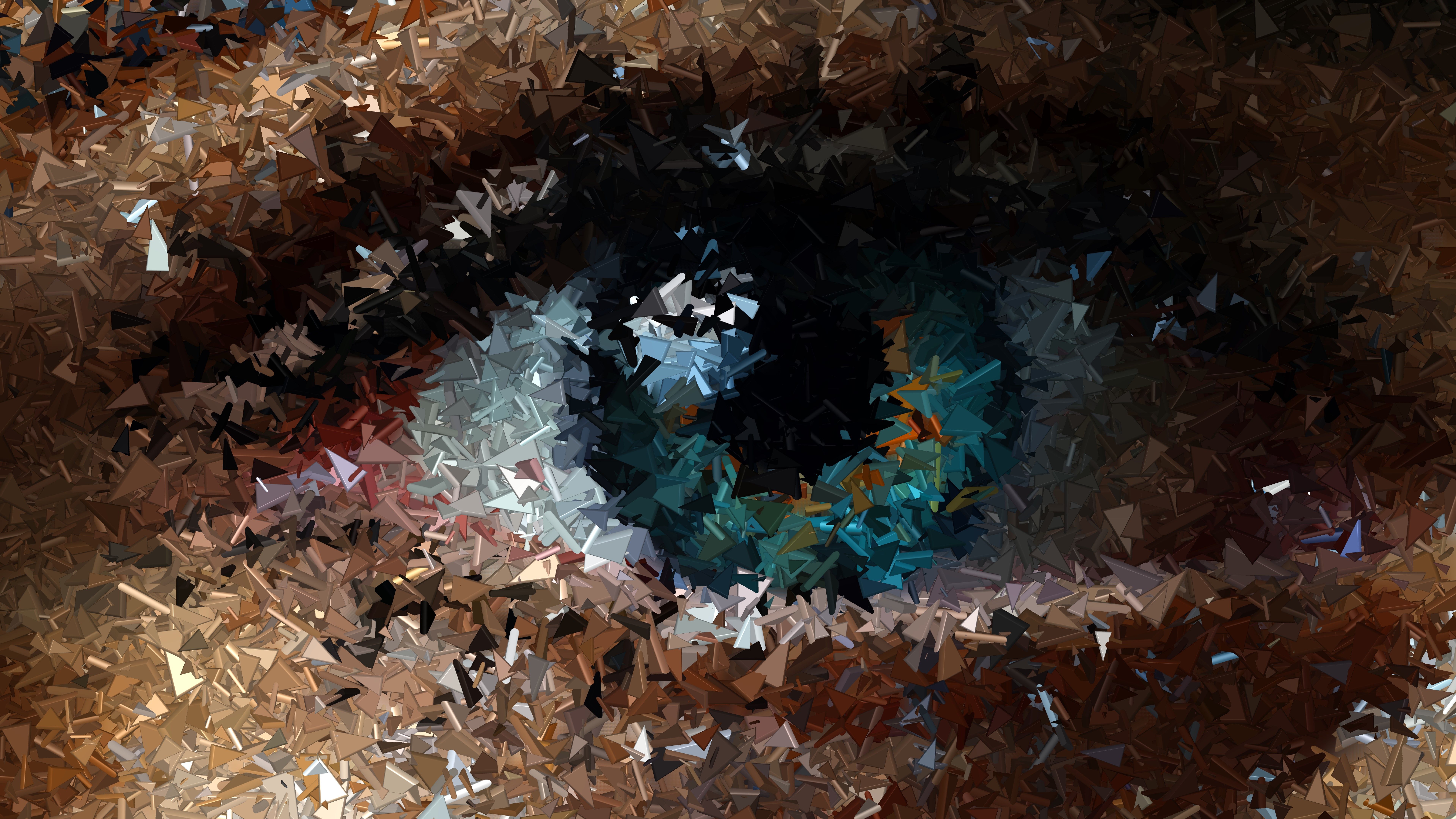 Abstract Geometric Art of Human Eye · Free Stock Photo
