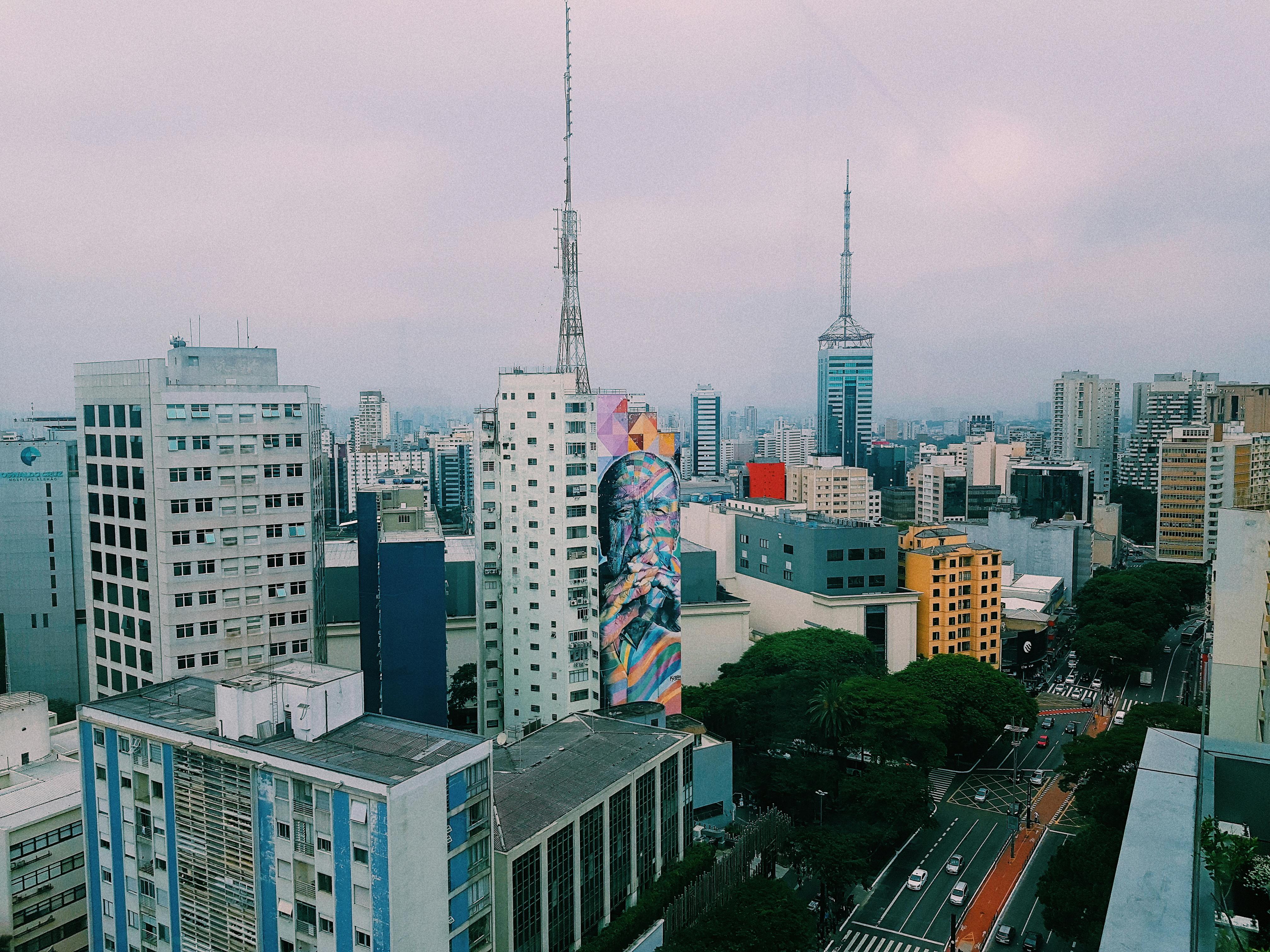 White Concrete City Buildings Photography · Free Stock Photo