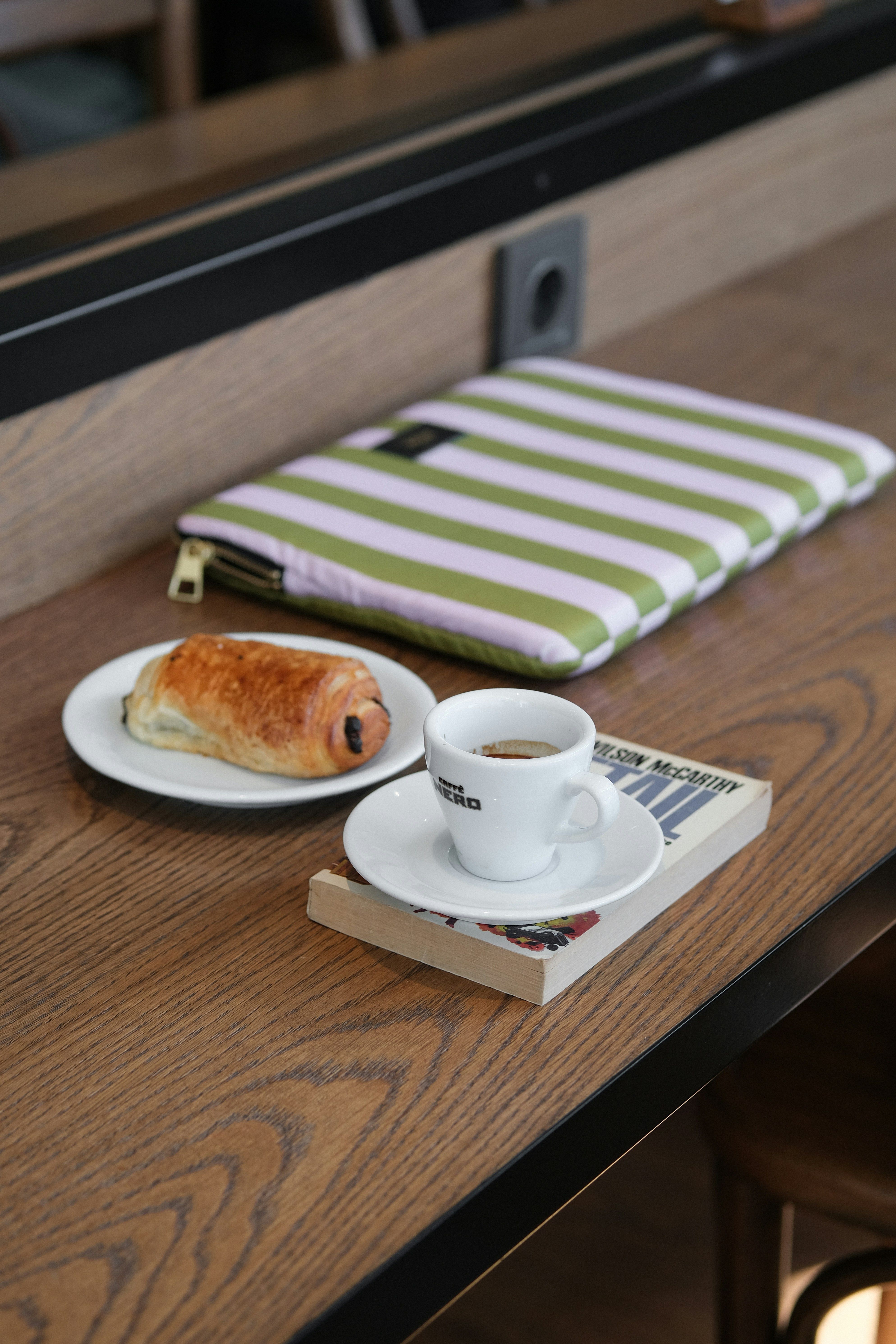 Gourmet Breakfast Setup with Pastry and Coffee · Free Stock Photo