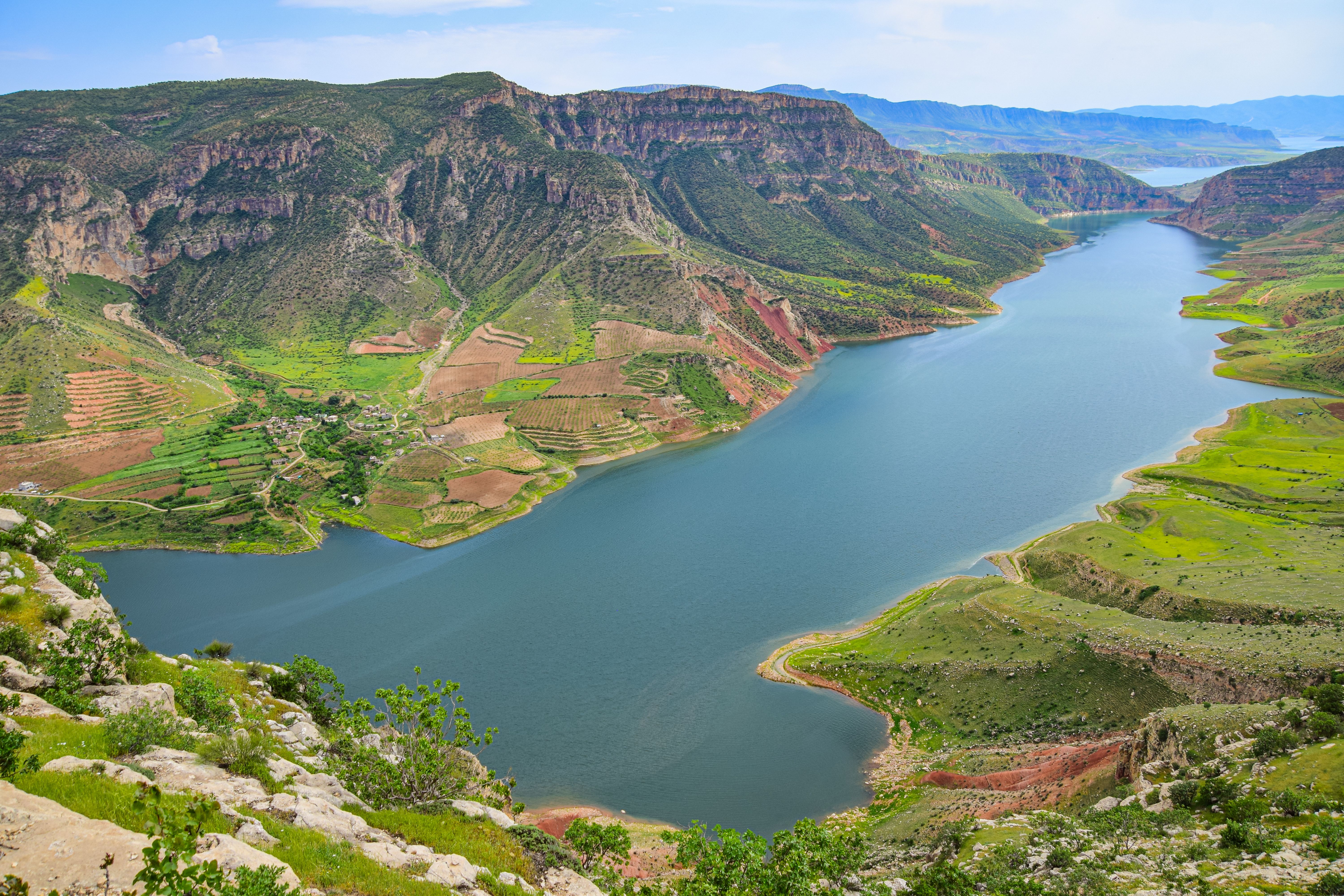 Scenic View of Botan River Valley from Above · Free Stock Photo