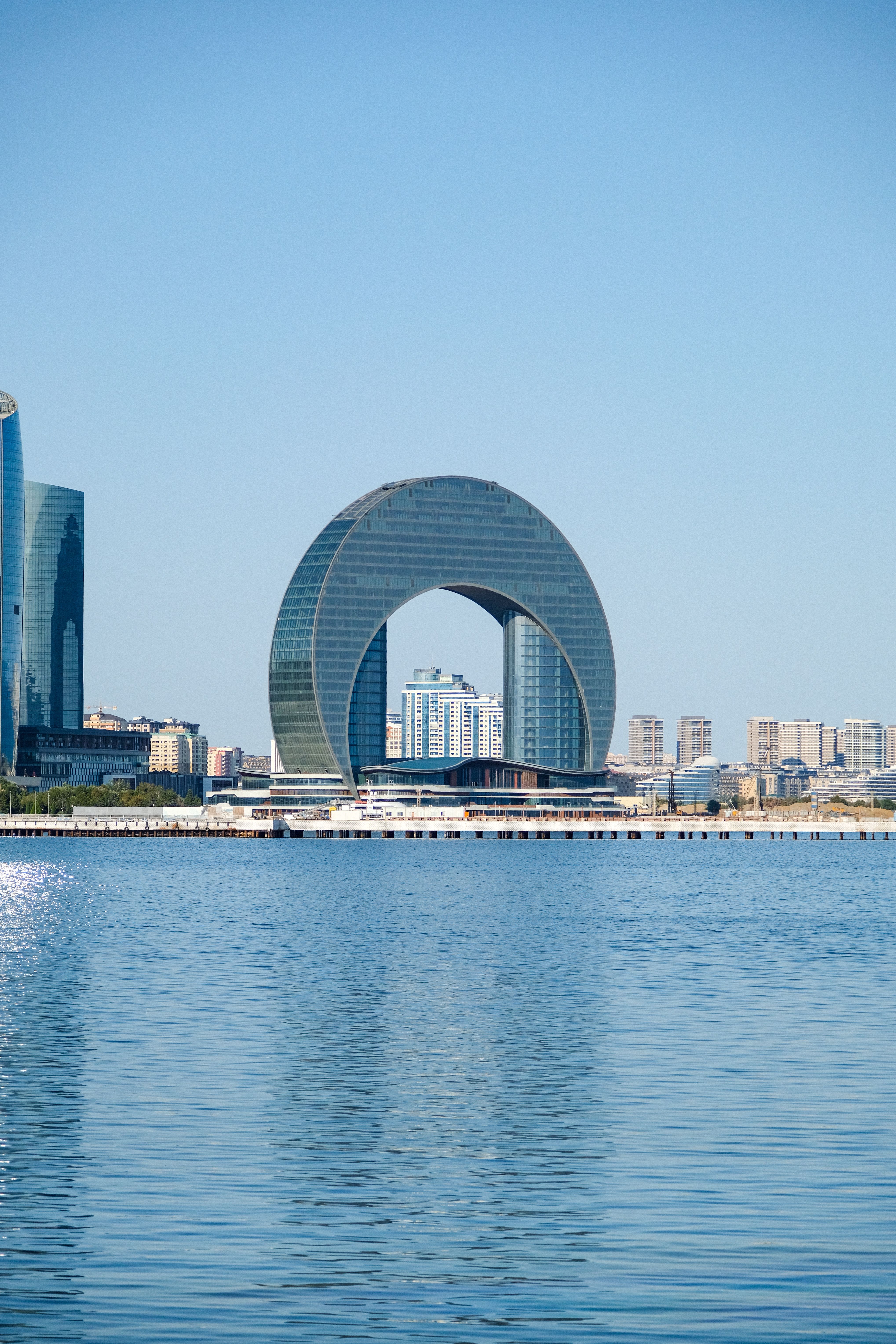 Modern Architectural Skyline in Baku, Azerbaijan · Free Stock Photo