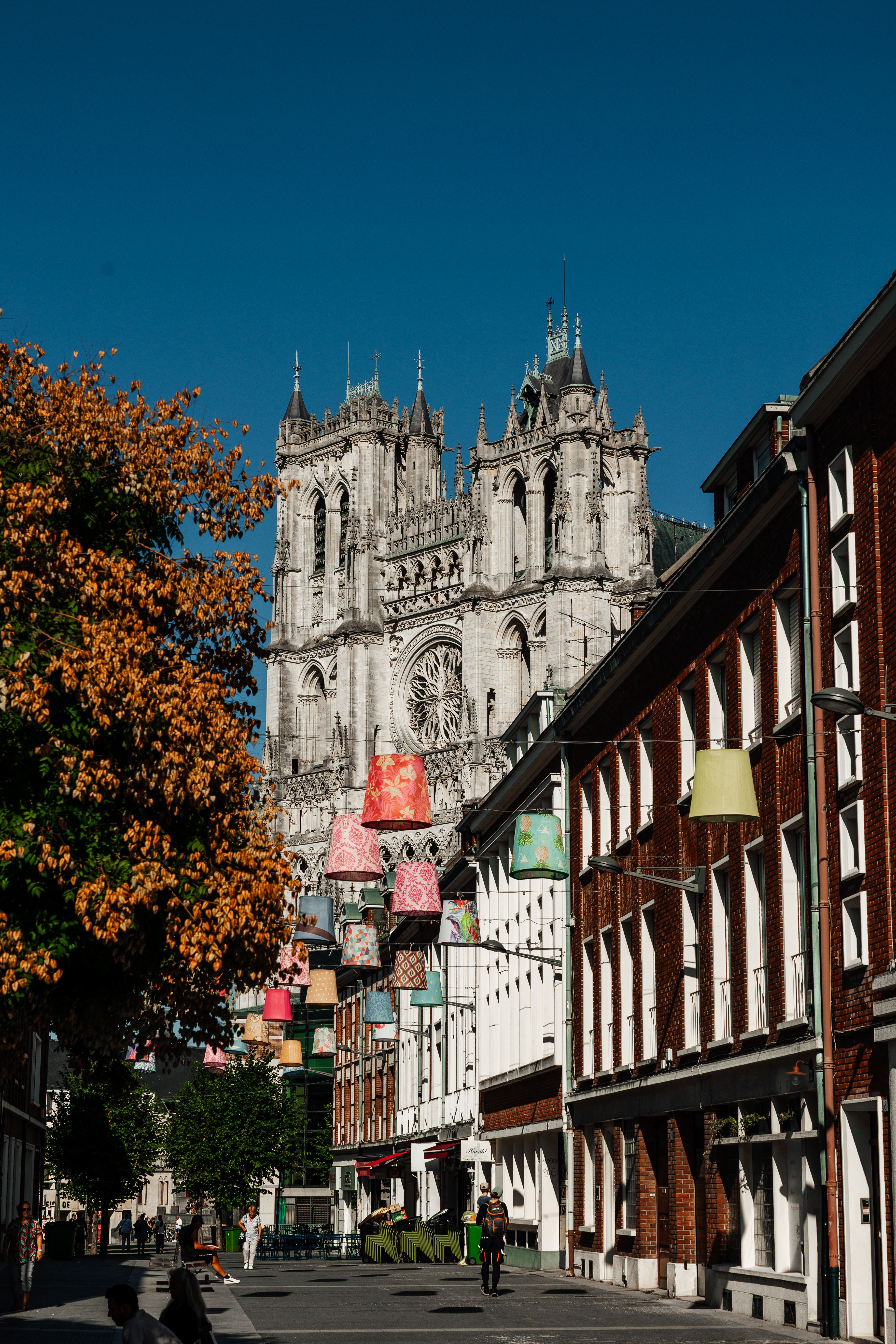 Amiens Cathedral and Charming Street in France · Free Stock Photo