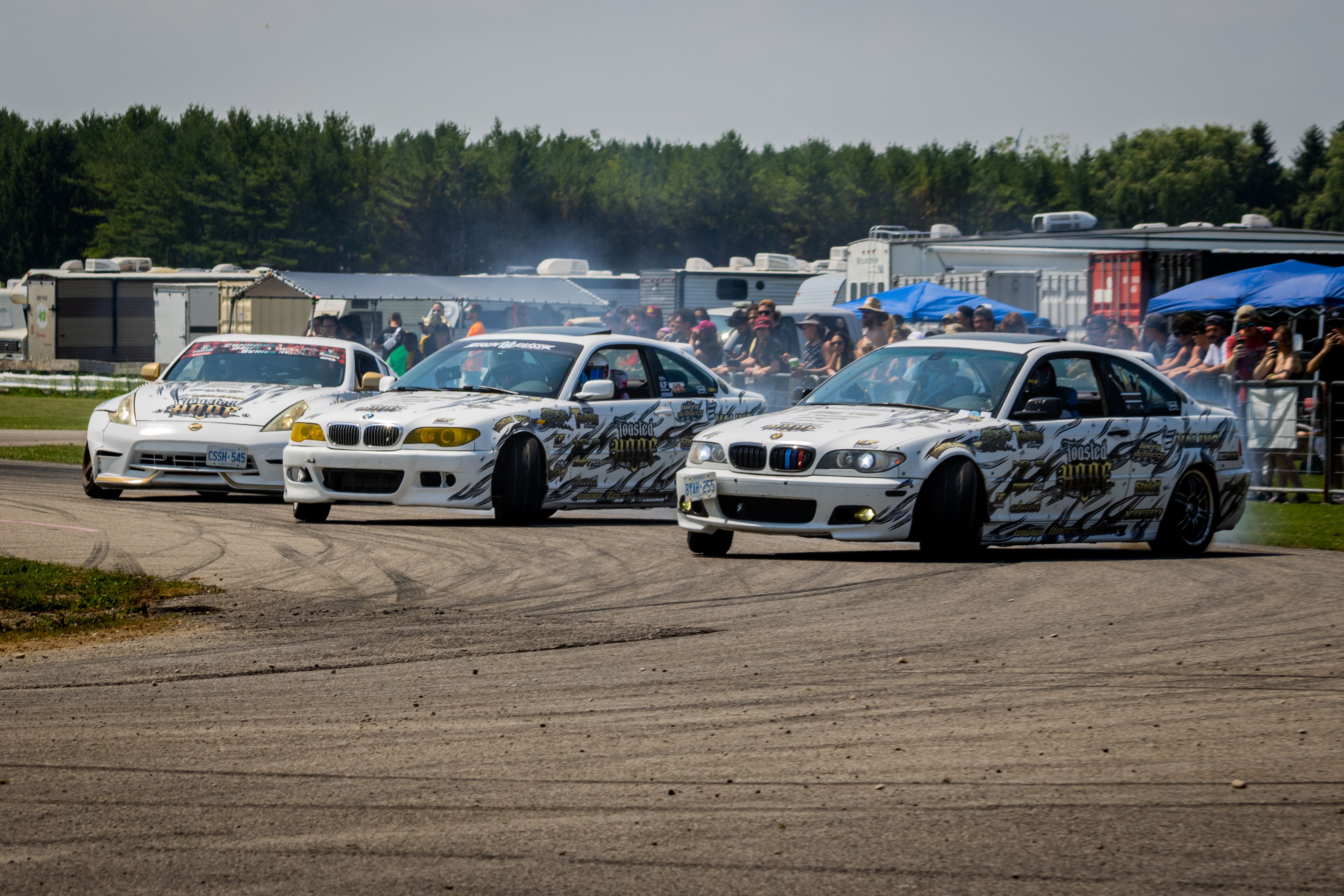 Exciting Car Drifting Competition on Track · Free Stock Photo